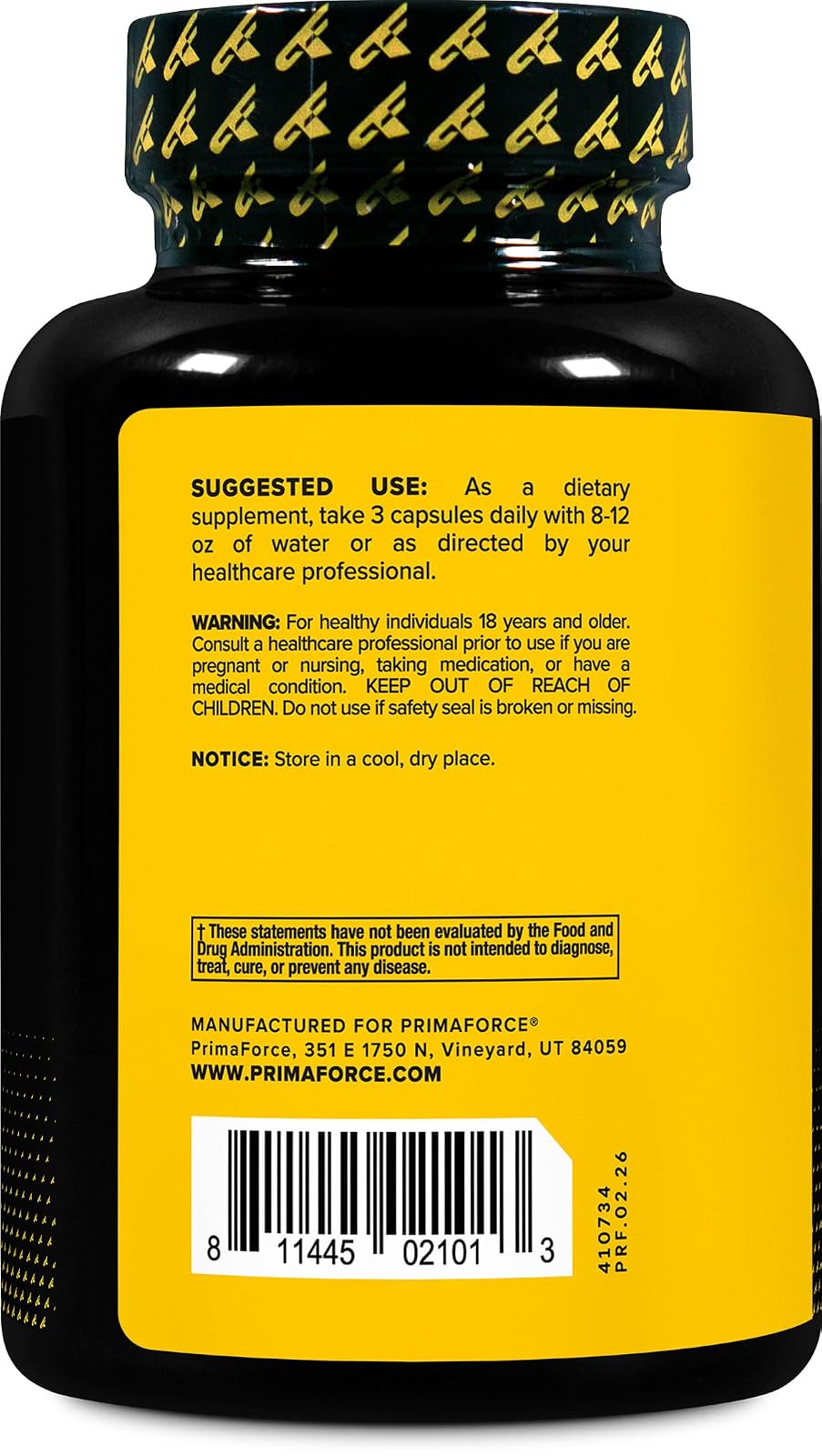 Primaforce capsules for workout energy
