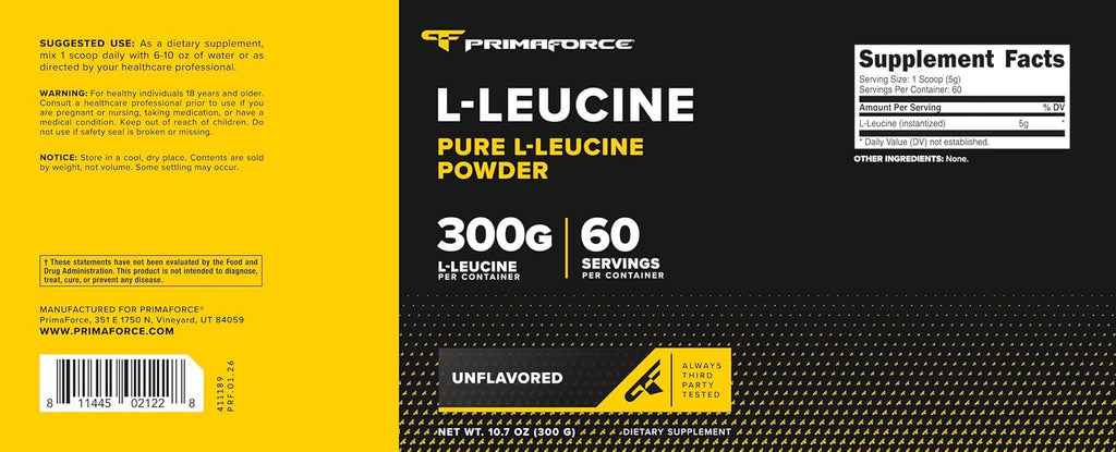 Primaforce vitamin A L-Leucine benefits