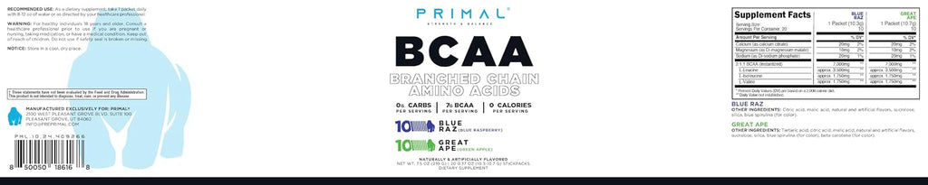 Primal amino acids for muscle support