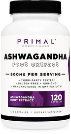 Primal Ashwagandha root extract benefits