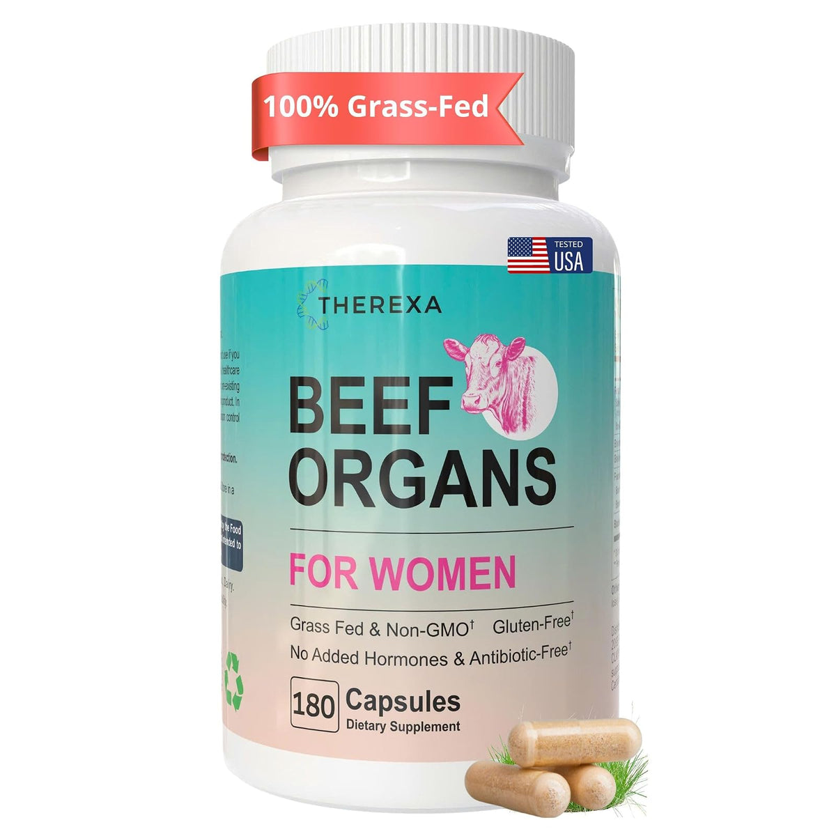 Primal beef organ supplement capsules