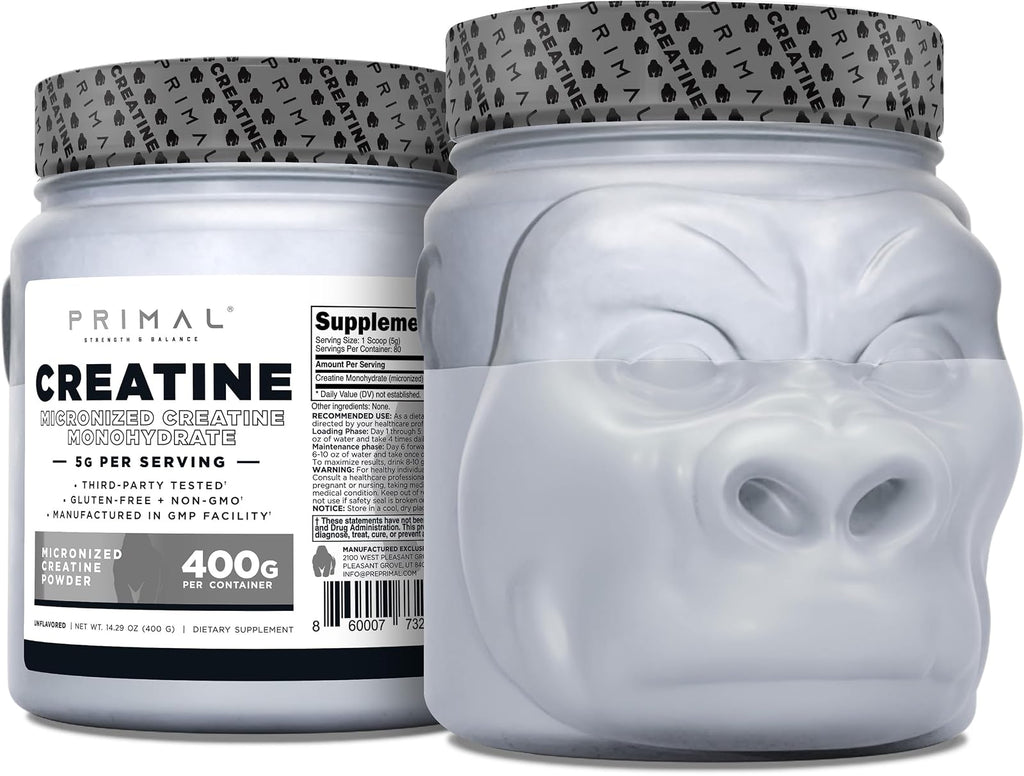 Primal creatine monohydrate powder 400 grams