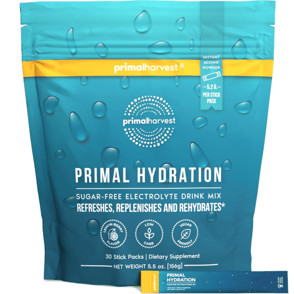 Primal Harvest electrolyte sticks lemon berry
