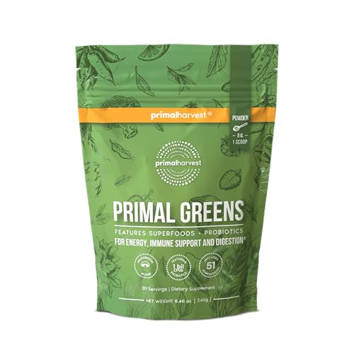 Primal Harvest greens powders for energy
