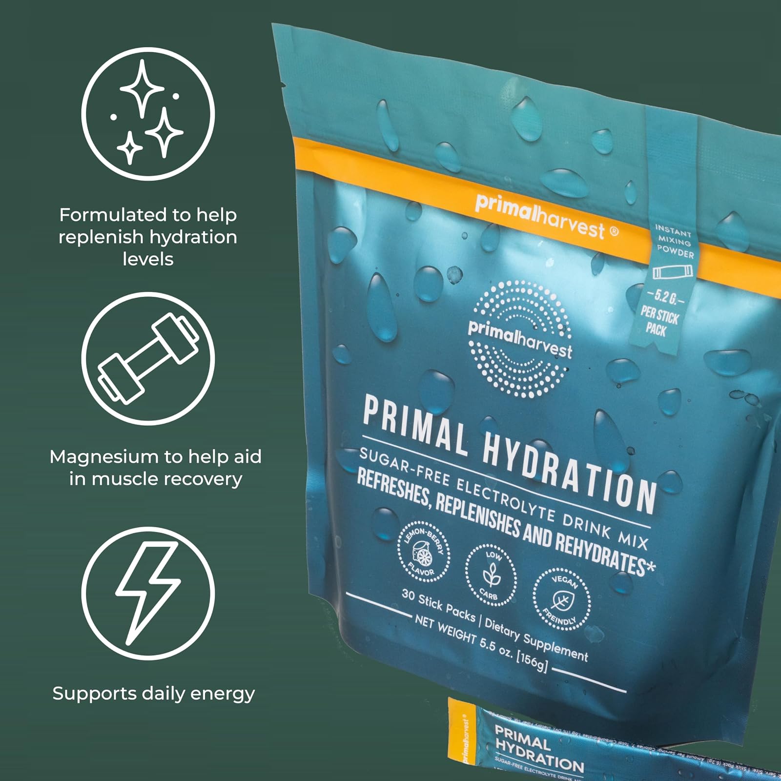 Primal Harvest hydration sticks benefits