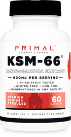 Primal KSM-66 ashwagandha capsules