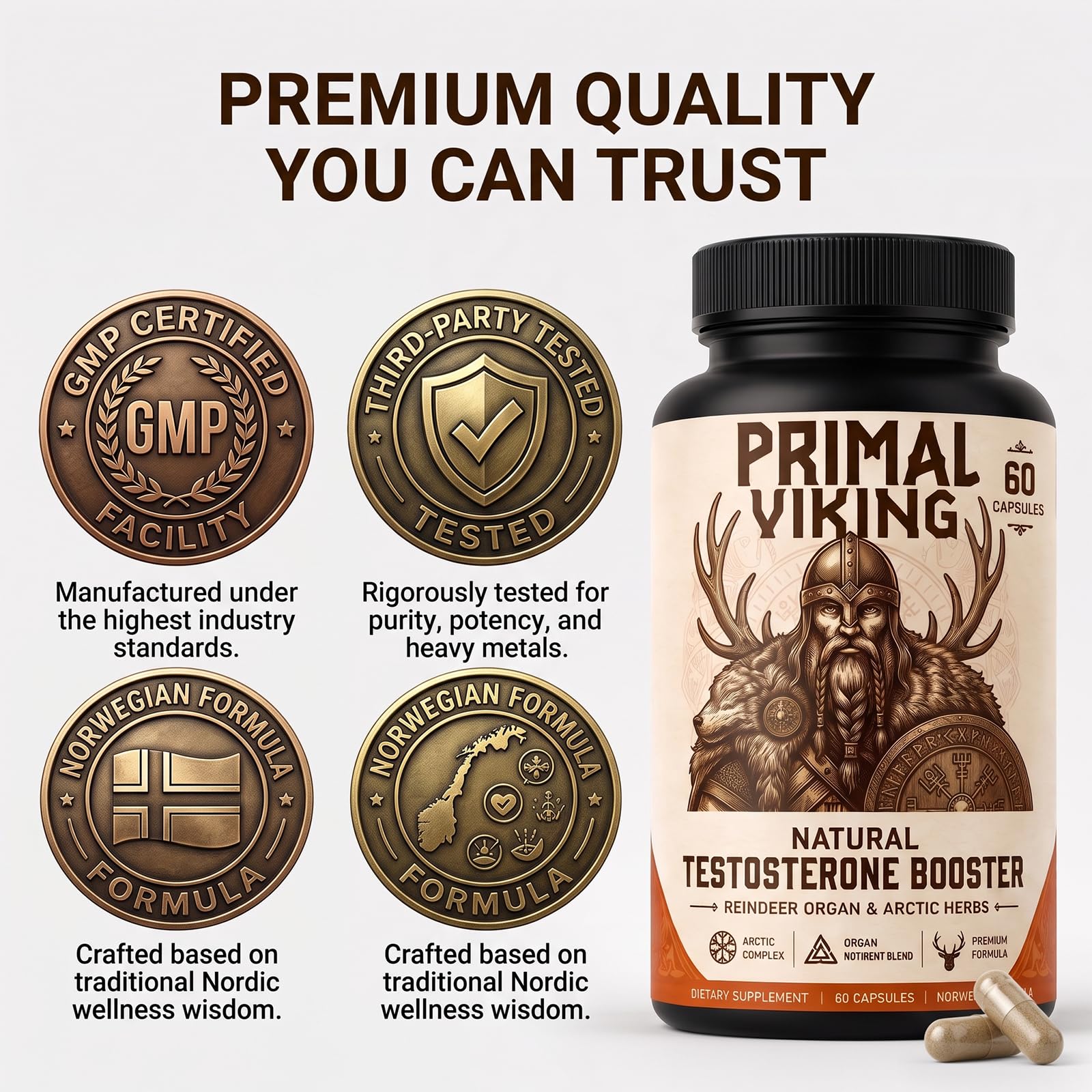 Primal Viking vitality capsules for performance