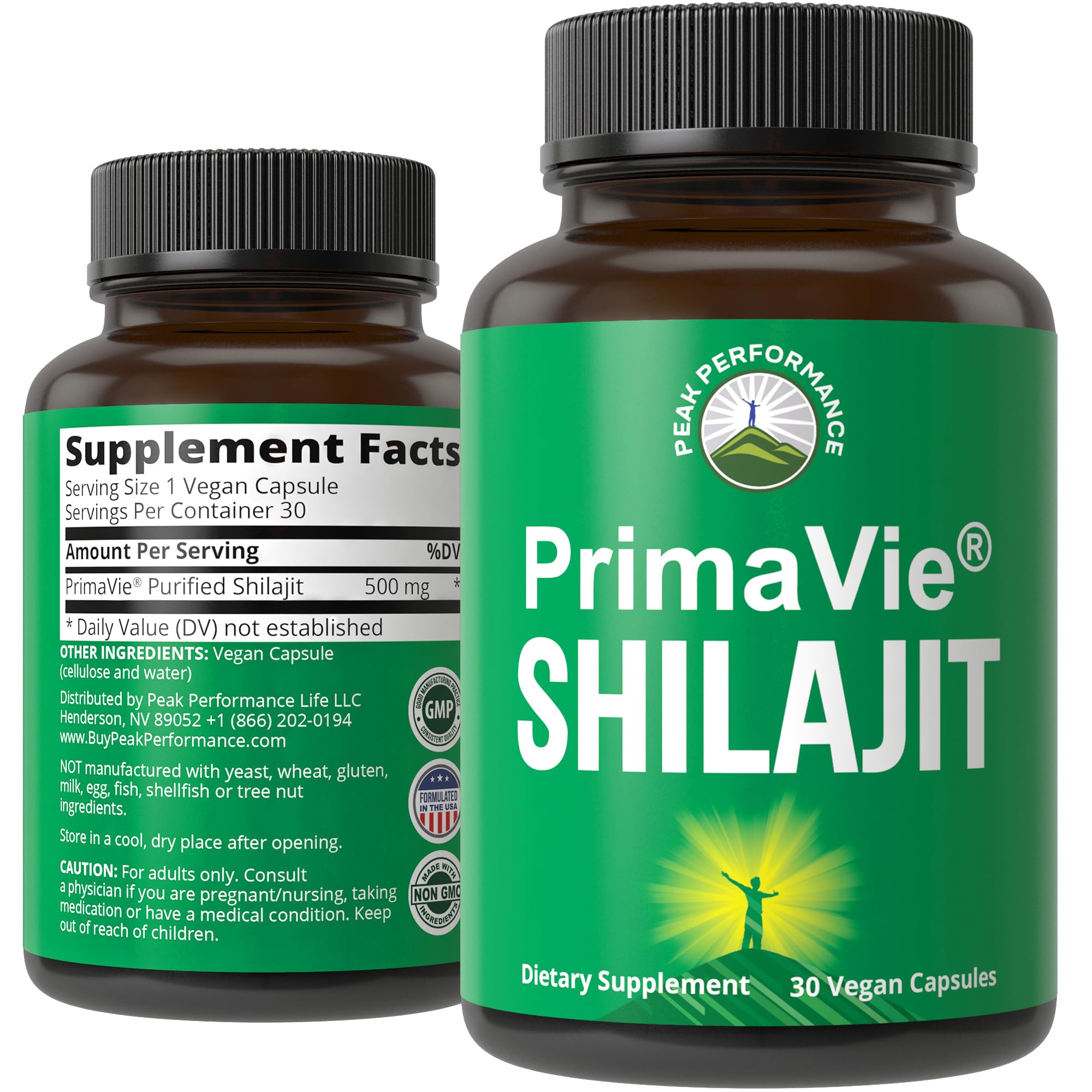 PrimaVie Shilajit capsules for brain support