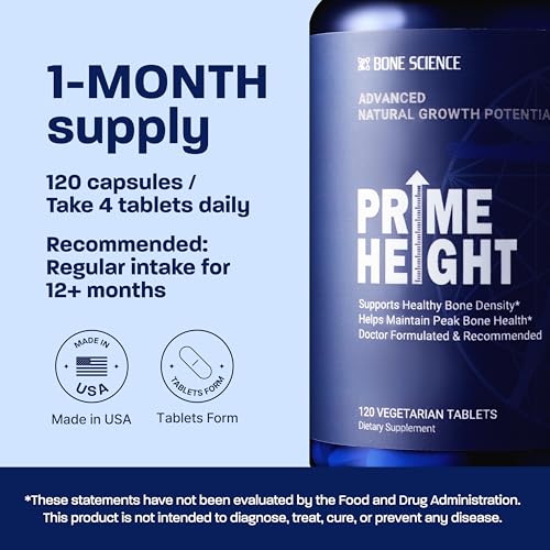 PrimeHeight tablets for enhanced bone density