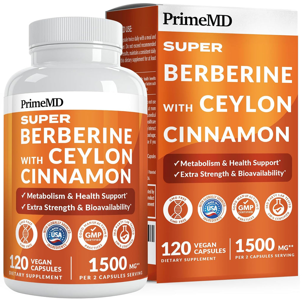 PrimeMD berberine 1500 mg capsules
