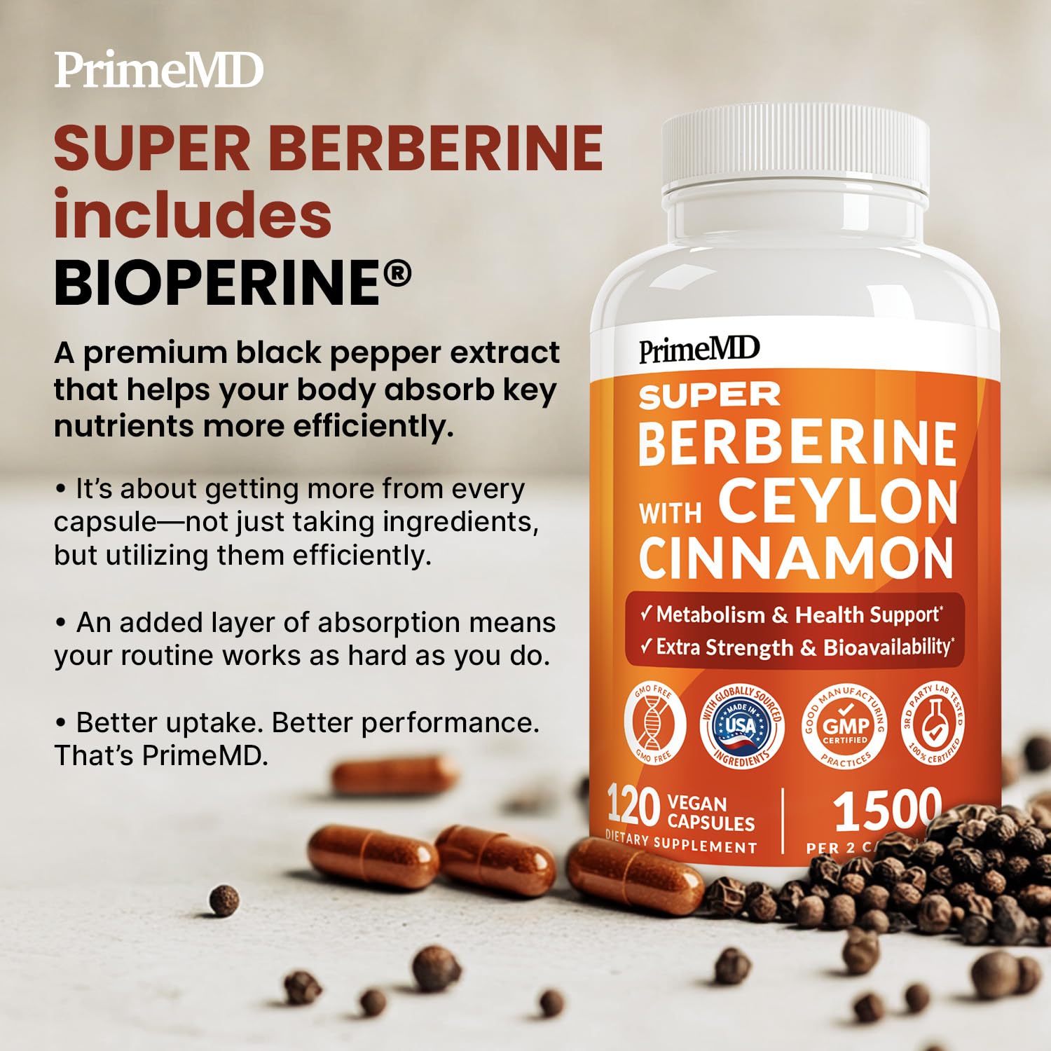 PrimeMD berberine for overall wellness