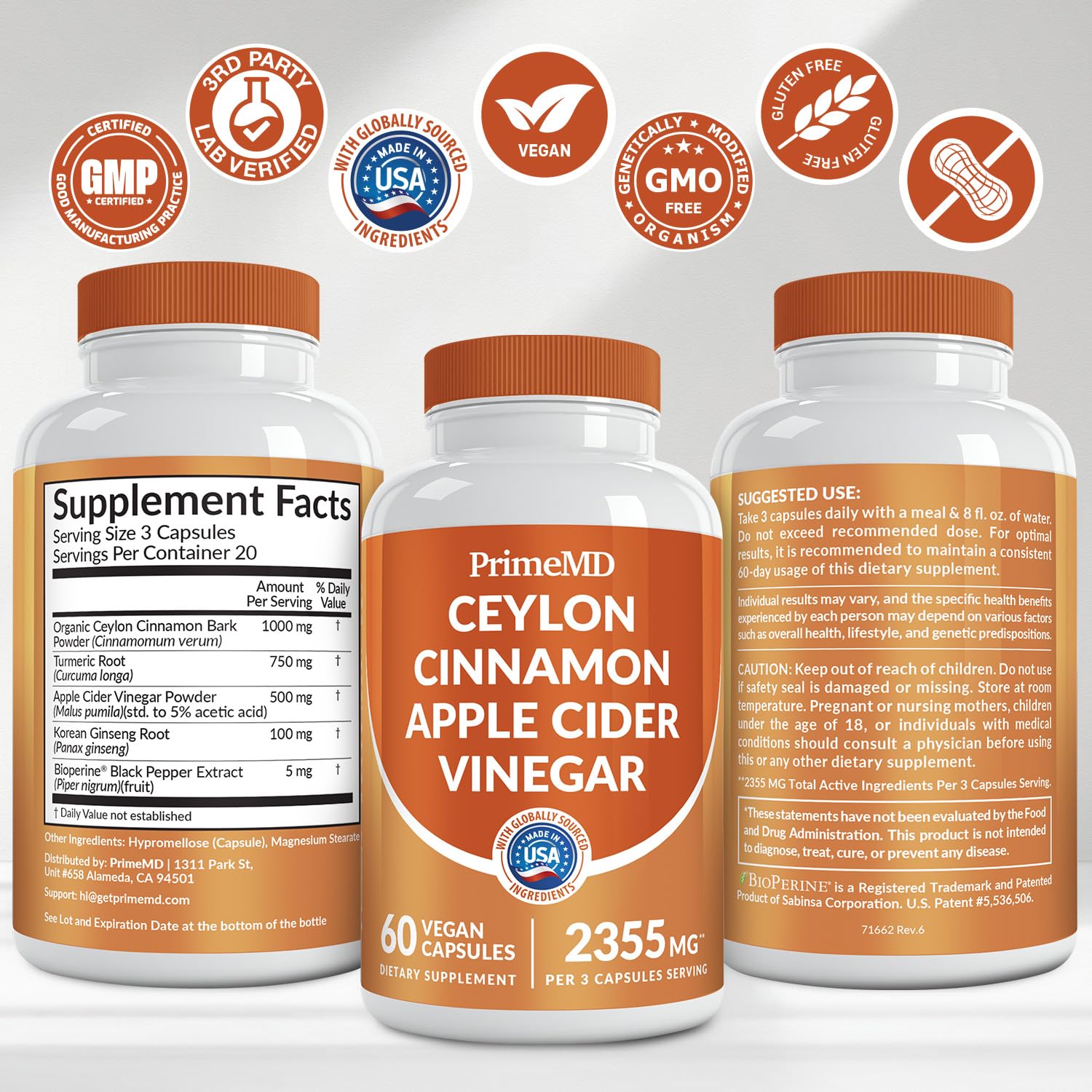 PrimeMD Ceylon cinnamon for vitality
