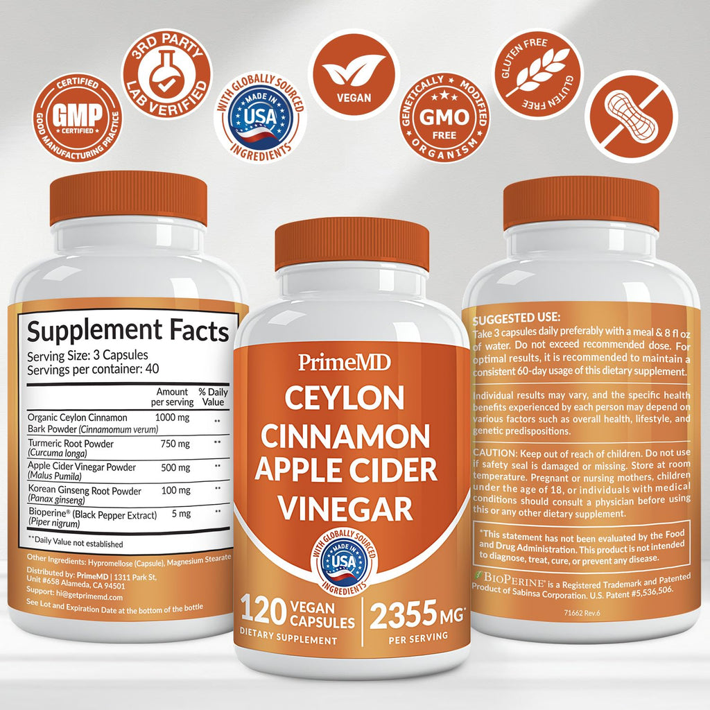 PrimeMD cinnamon capsules for immune boost
