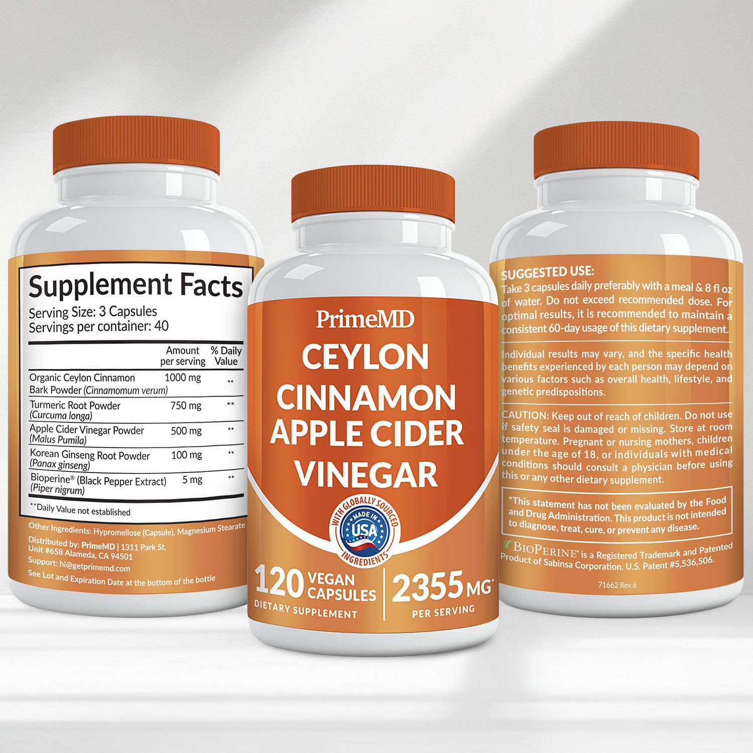 PrimeMD cinnamon capsules for vitality