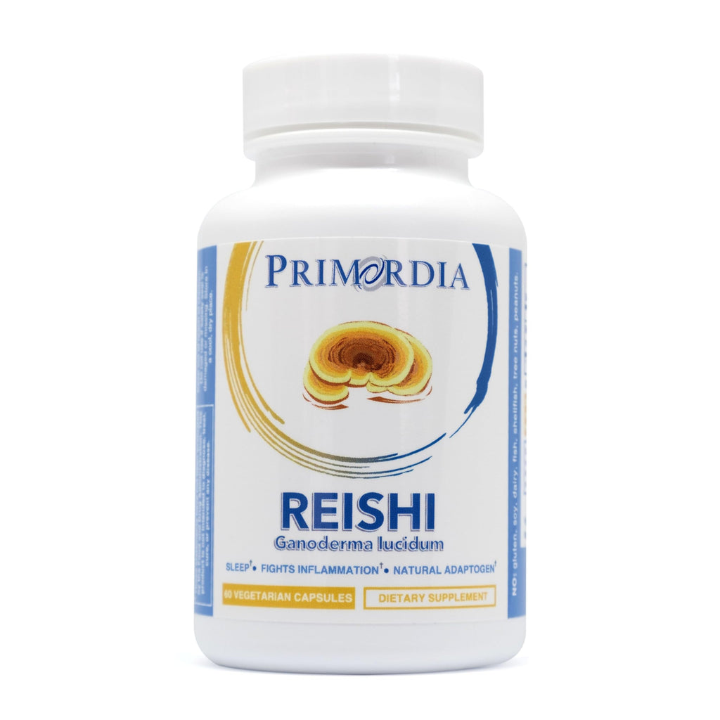 Primordia reishi mushroom capsules for gut health