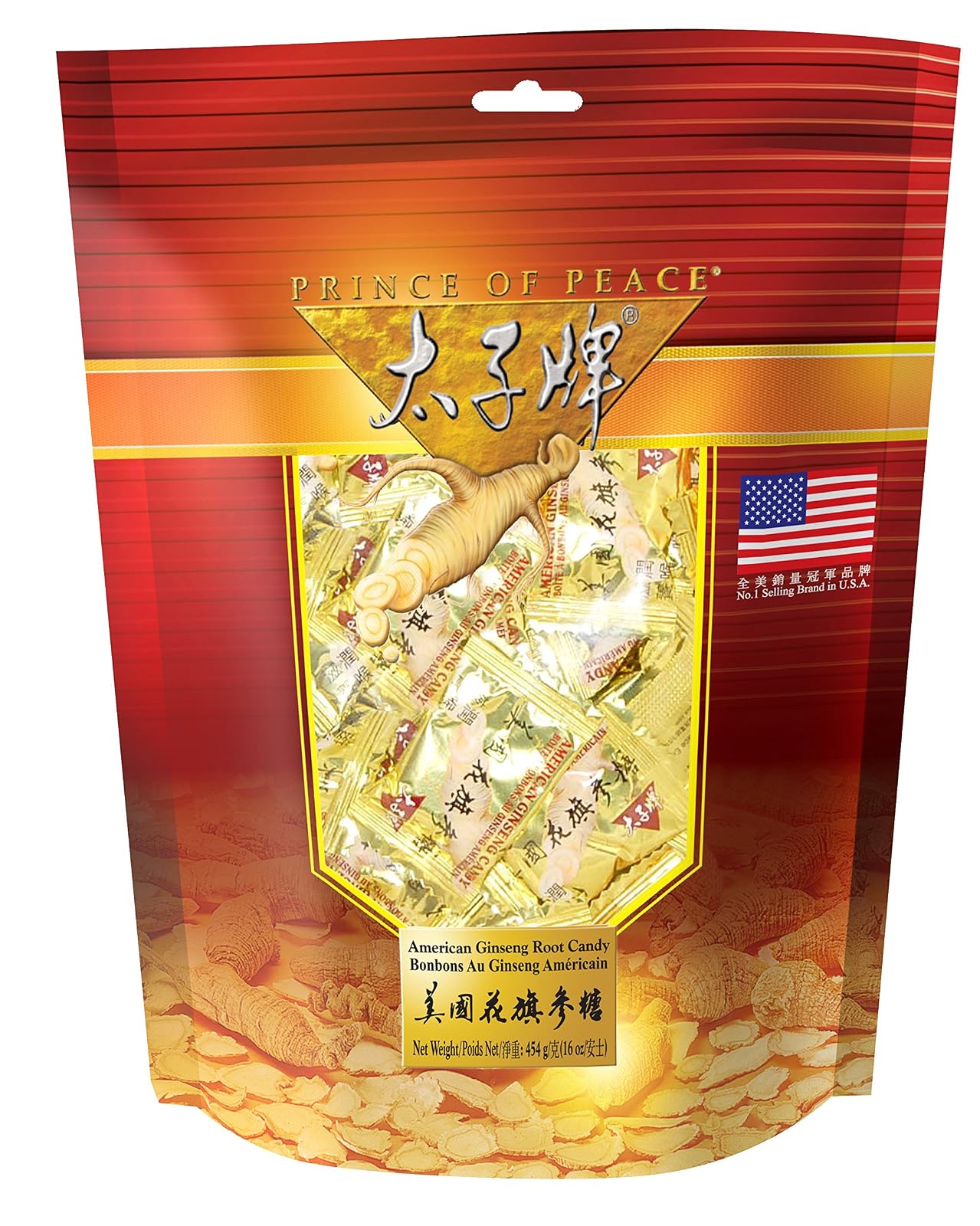 Prince of Peace ginseng root candy for energy
