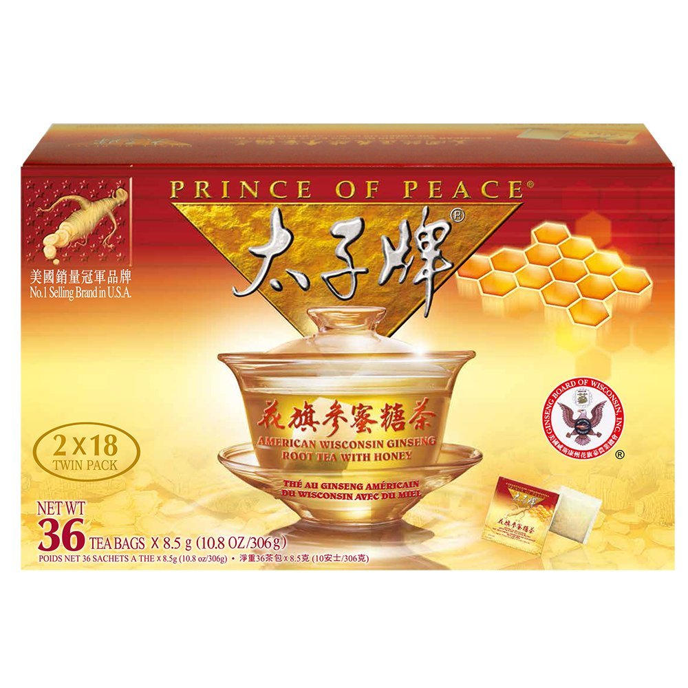 Prince of Peace ginseng root tea with honey