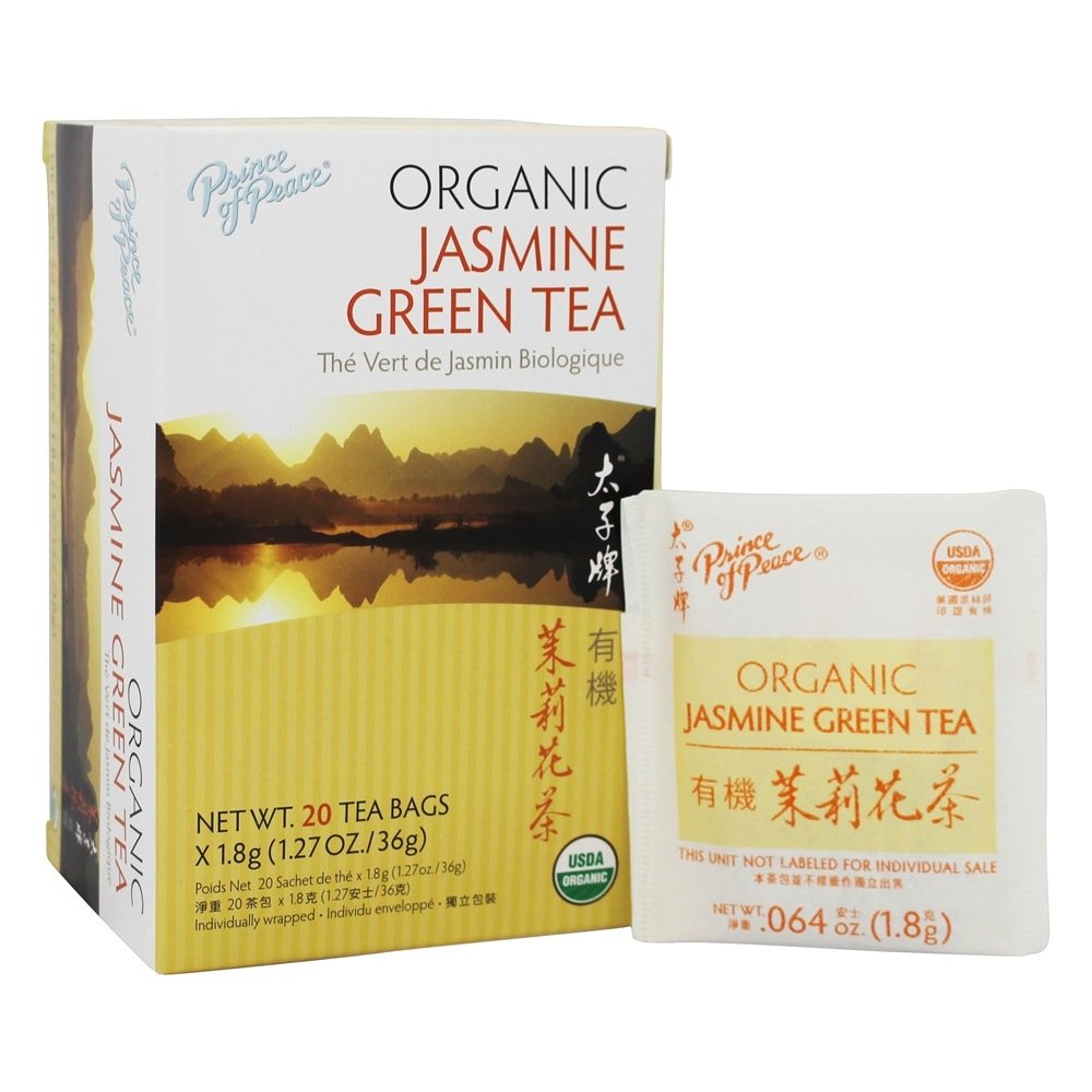 Prince of Peace organic jasmine green tea bags