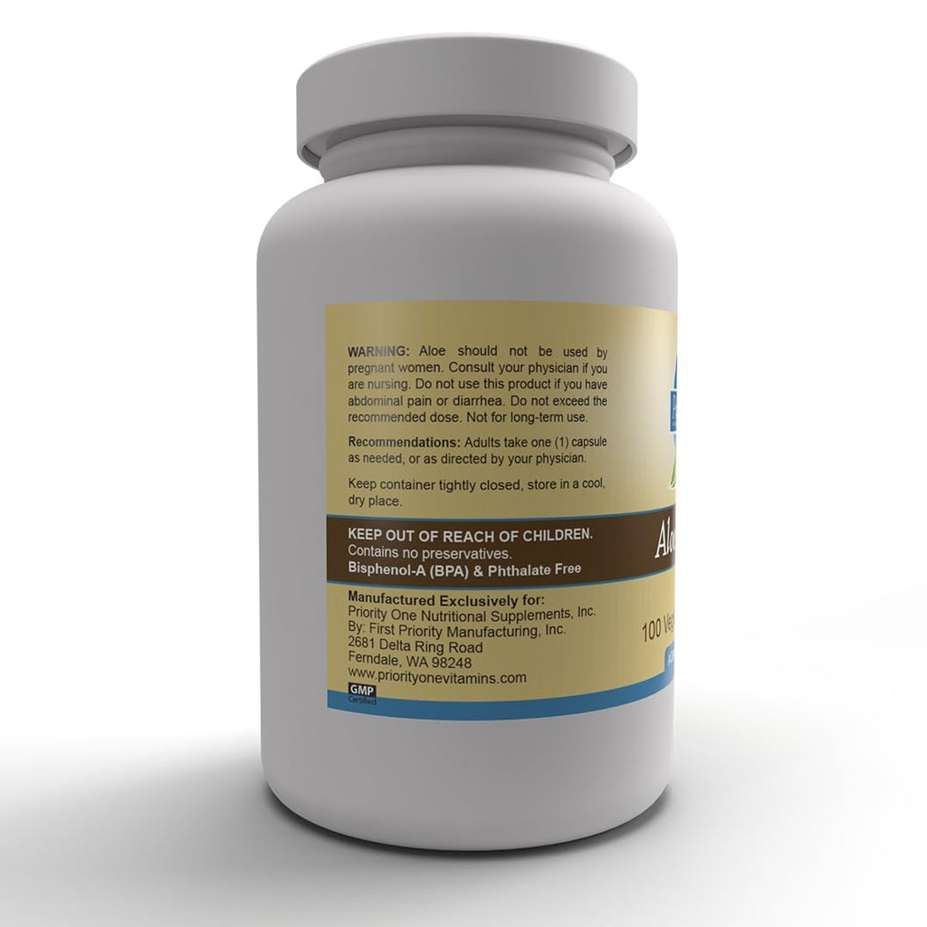 Priority One aloe capsules for wellness