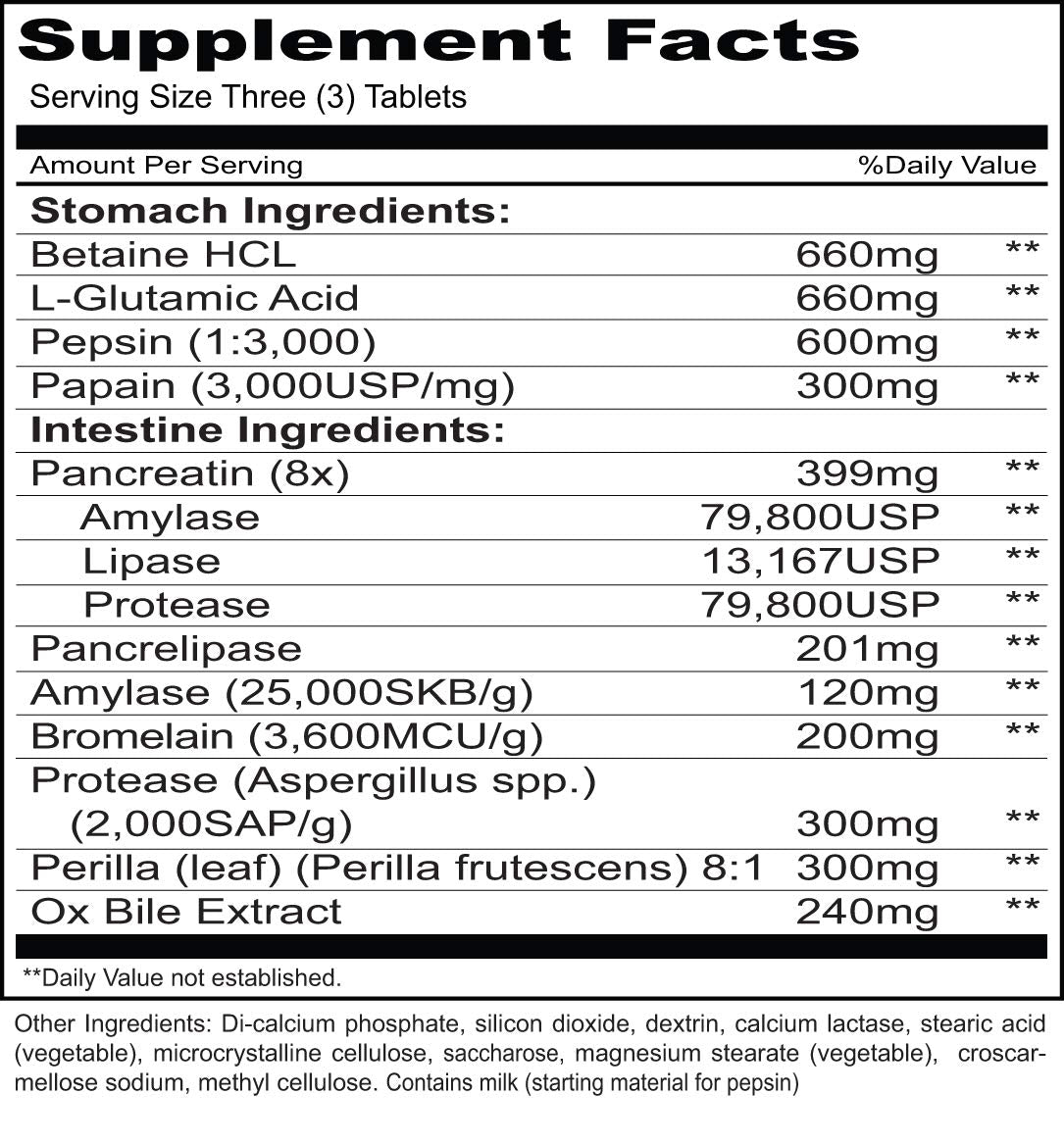 Priority One Hypo Gest enzyme formula