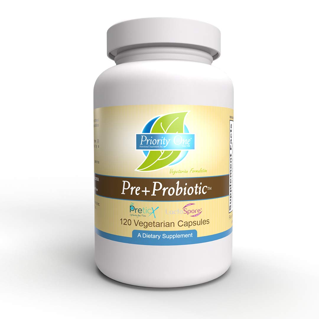 Priority One Pre+Probiotic vegetarian capsules