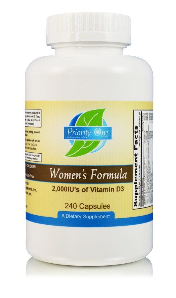 Priority One women's multivitamins capsules