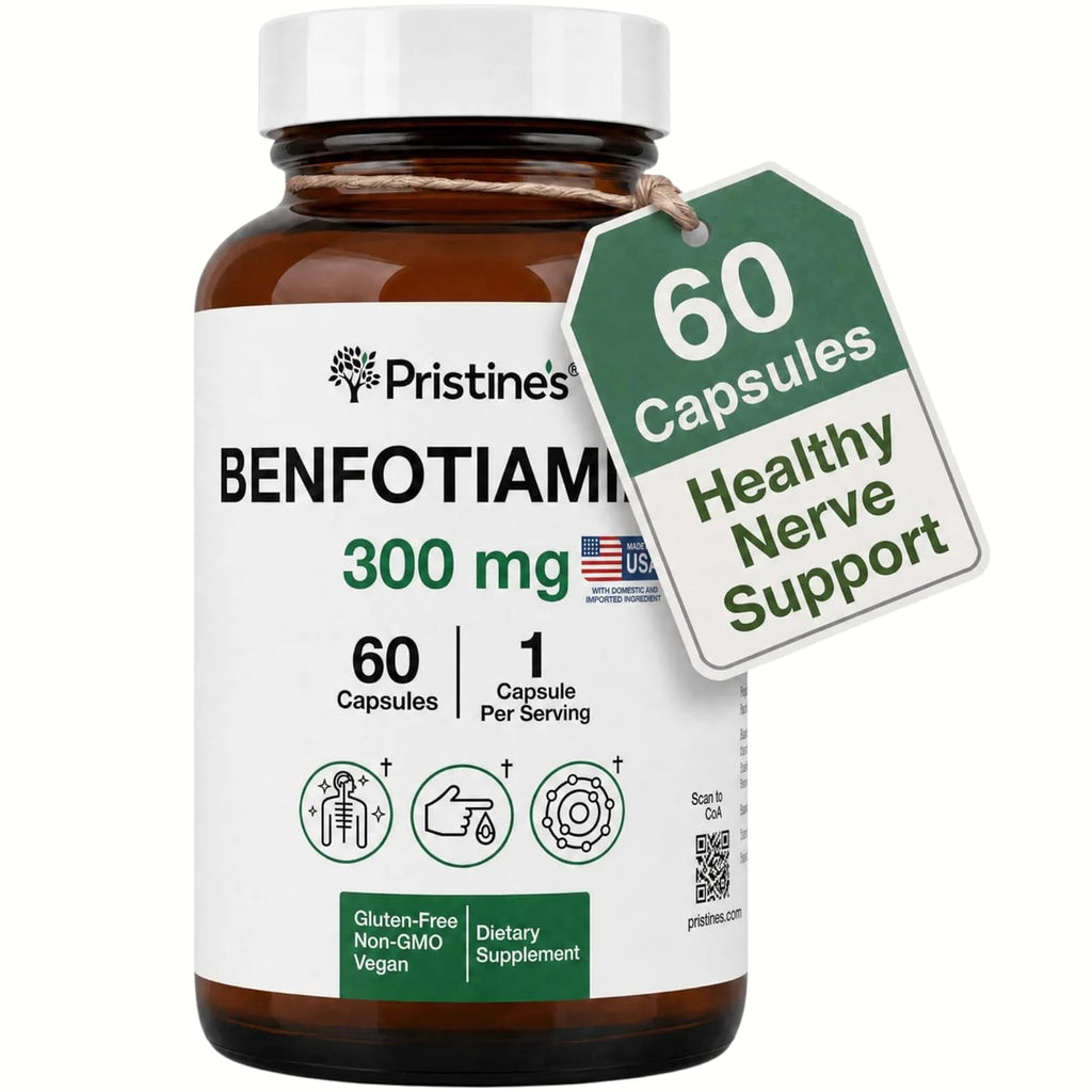 PRISTINE benfotiamine 300 mg capsules