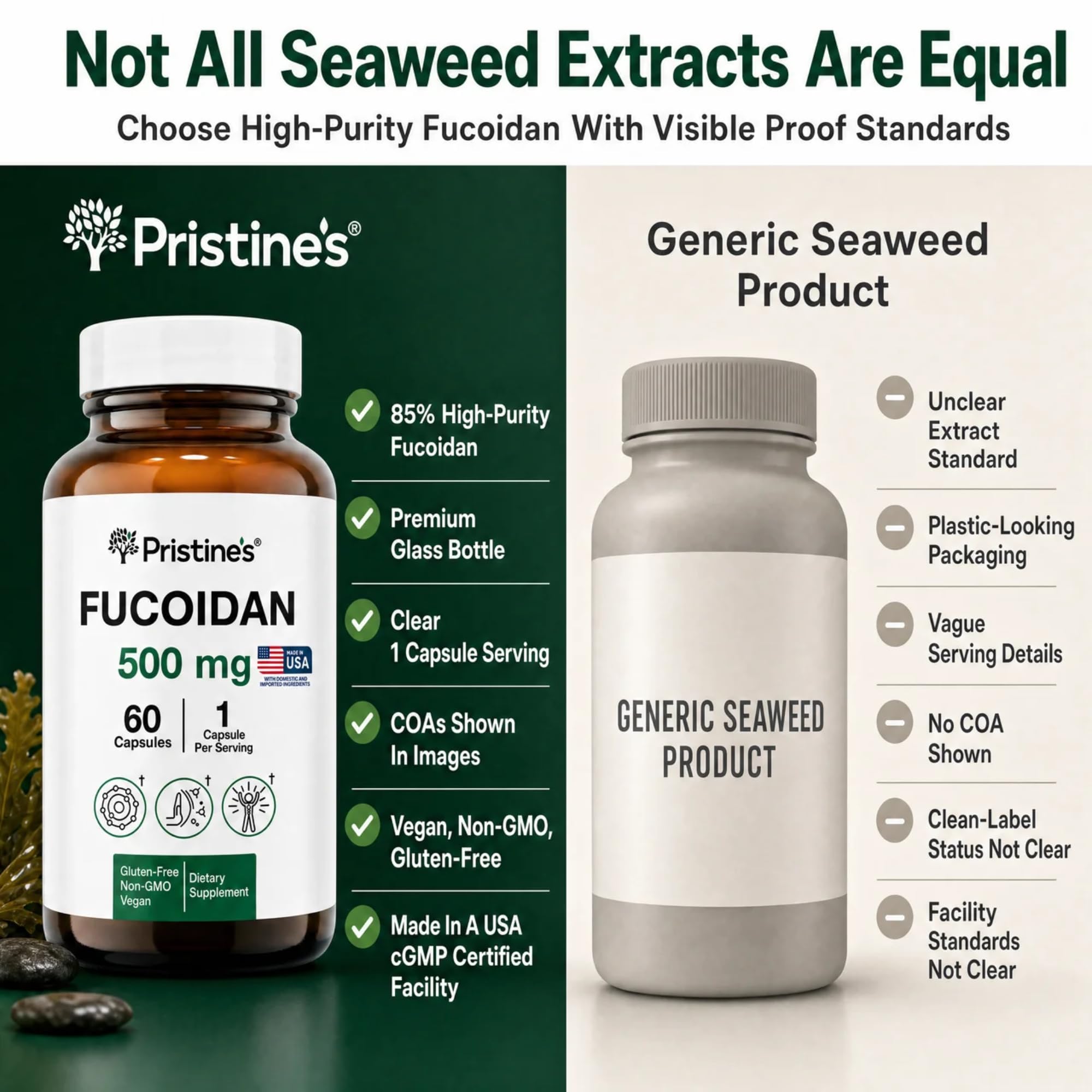 PRISTINE Fucoidan for daily nutrition
