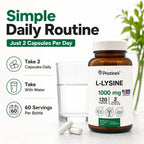 pristine l-lysine 1000 mg supplement