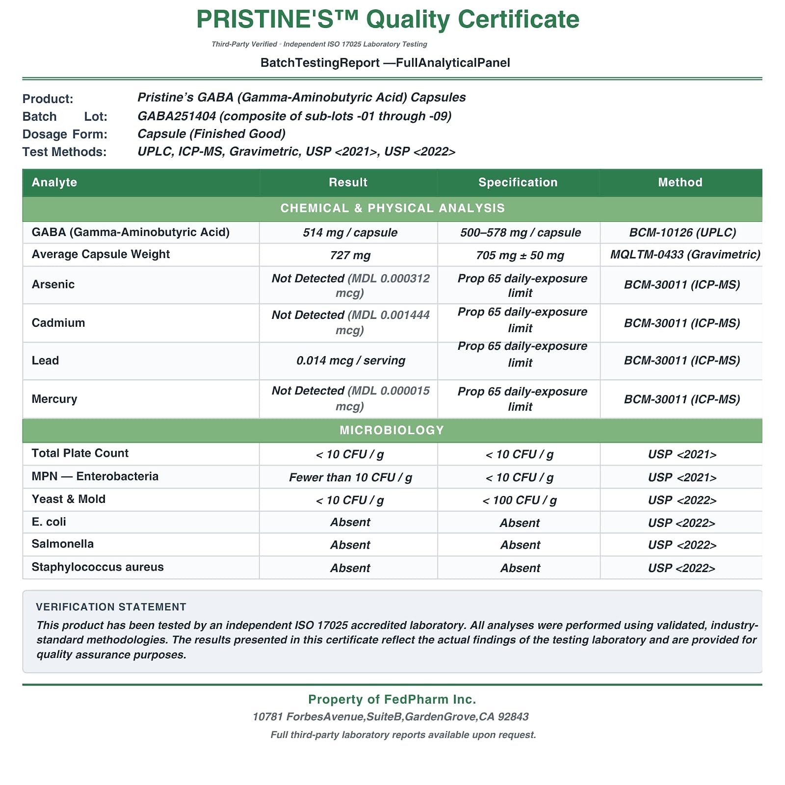 pristine l-lysine 90 count bottle