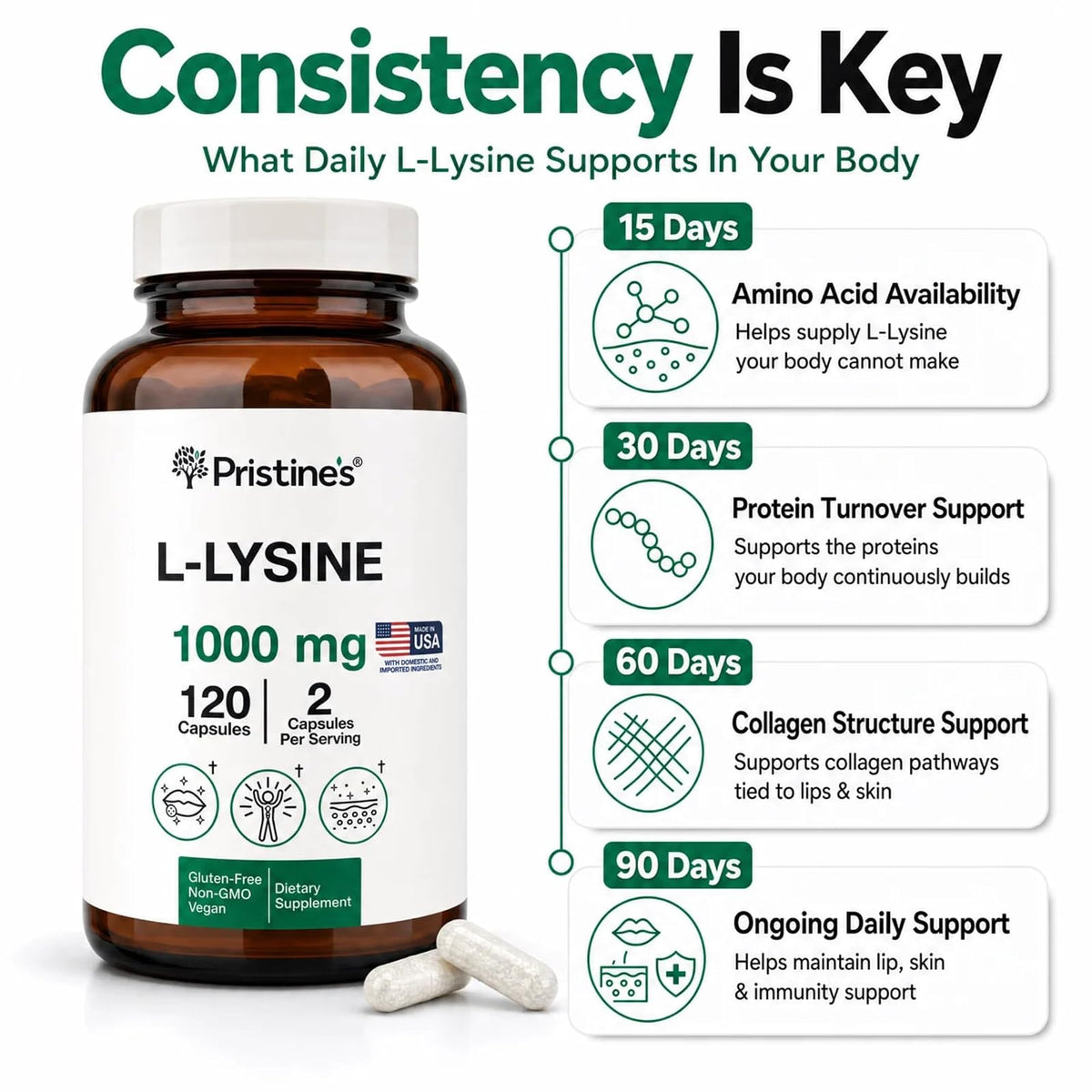 pristine l-lysine for muscle health