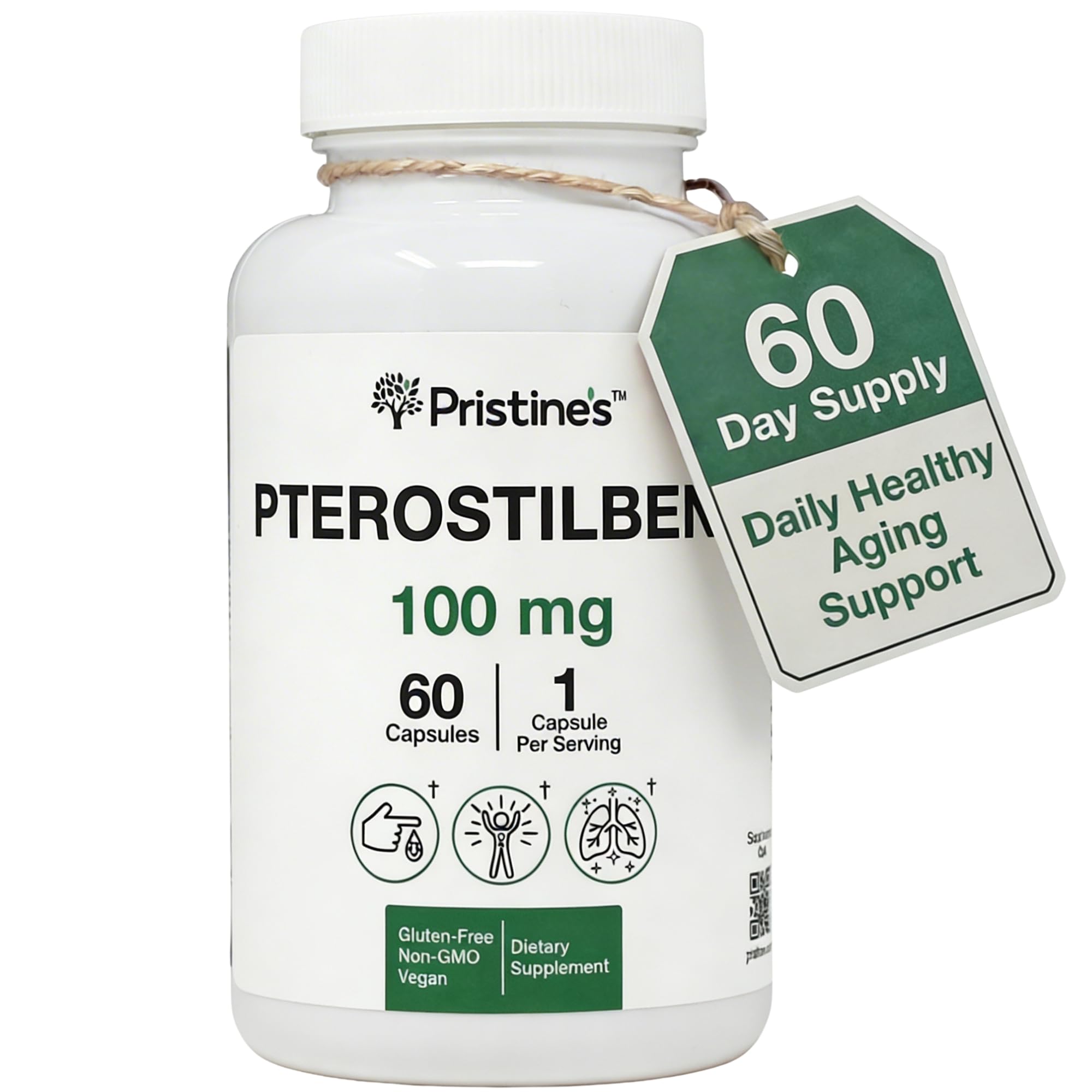 PRISTINE Pterostilbene vegan capsules