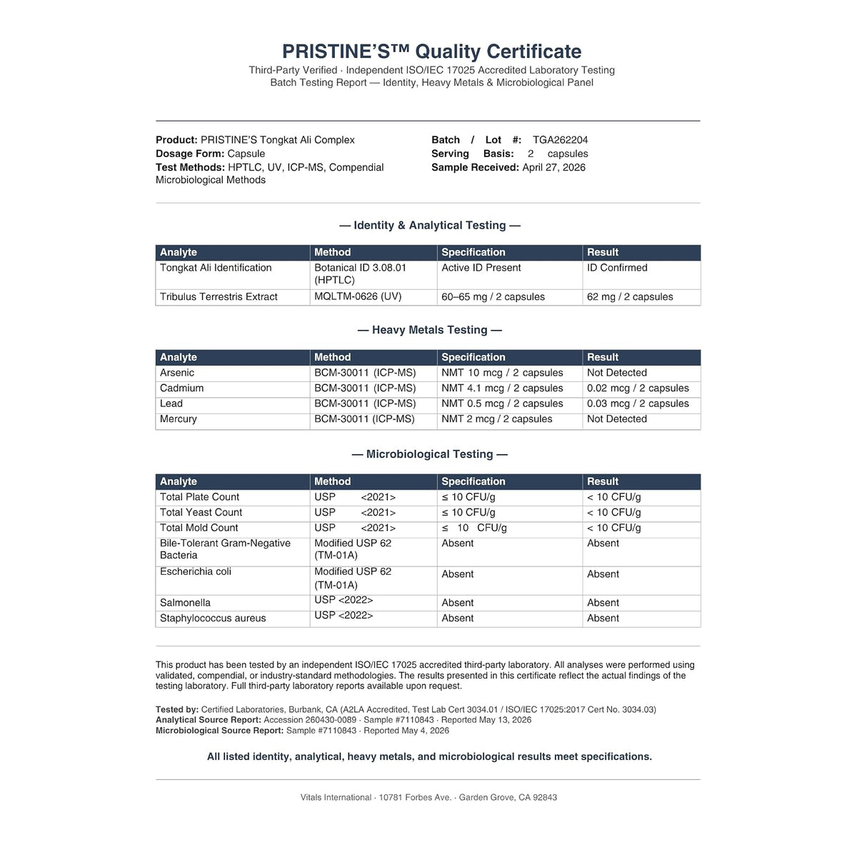 PRISTINE testosterone booster for active lifestyle