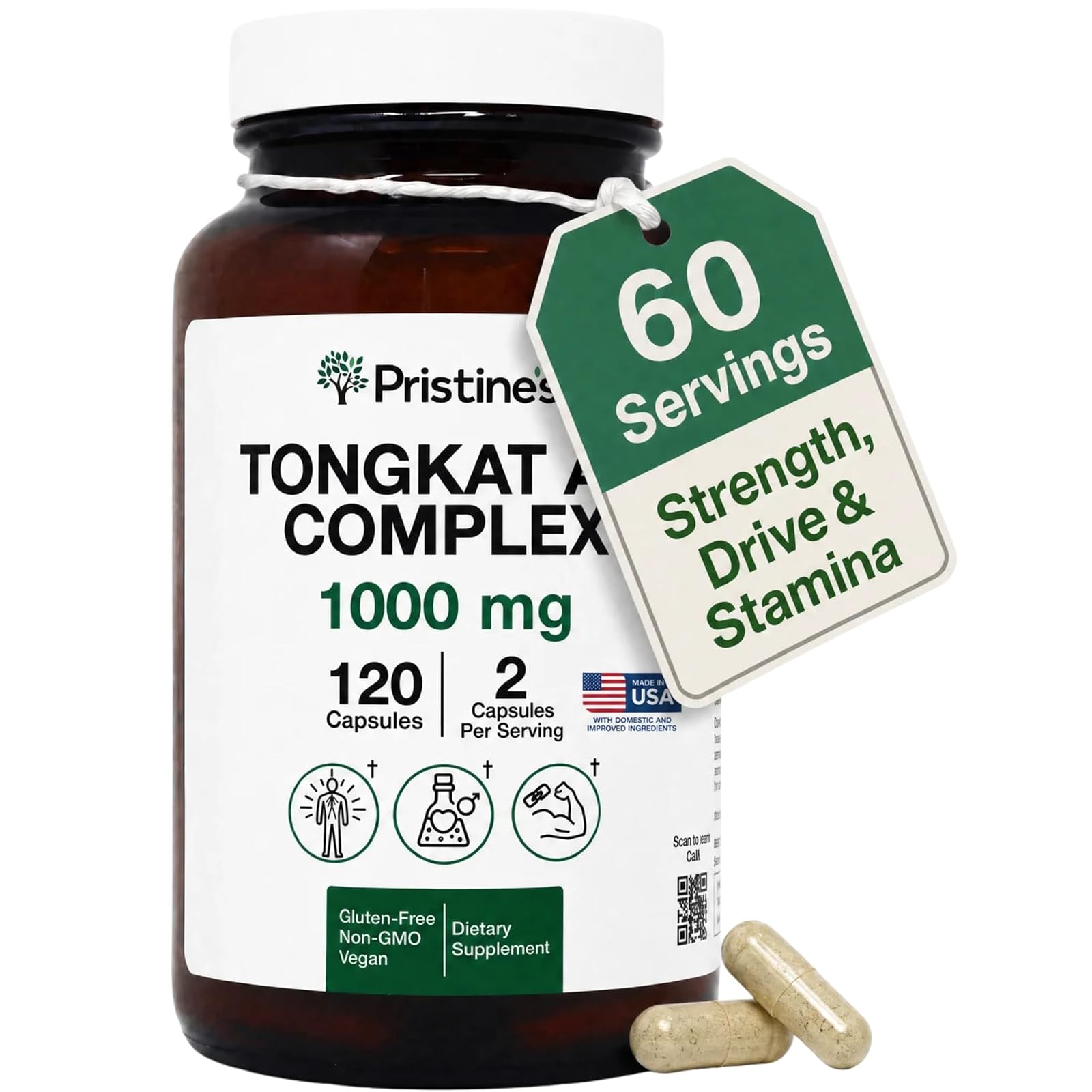 PRISTINE Tongkat Ali testosterone support