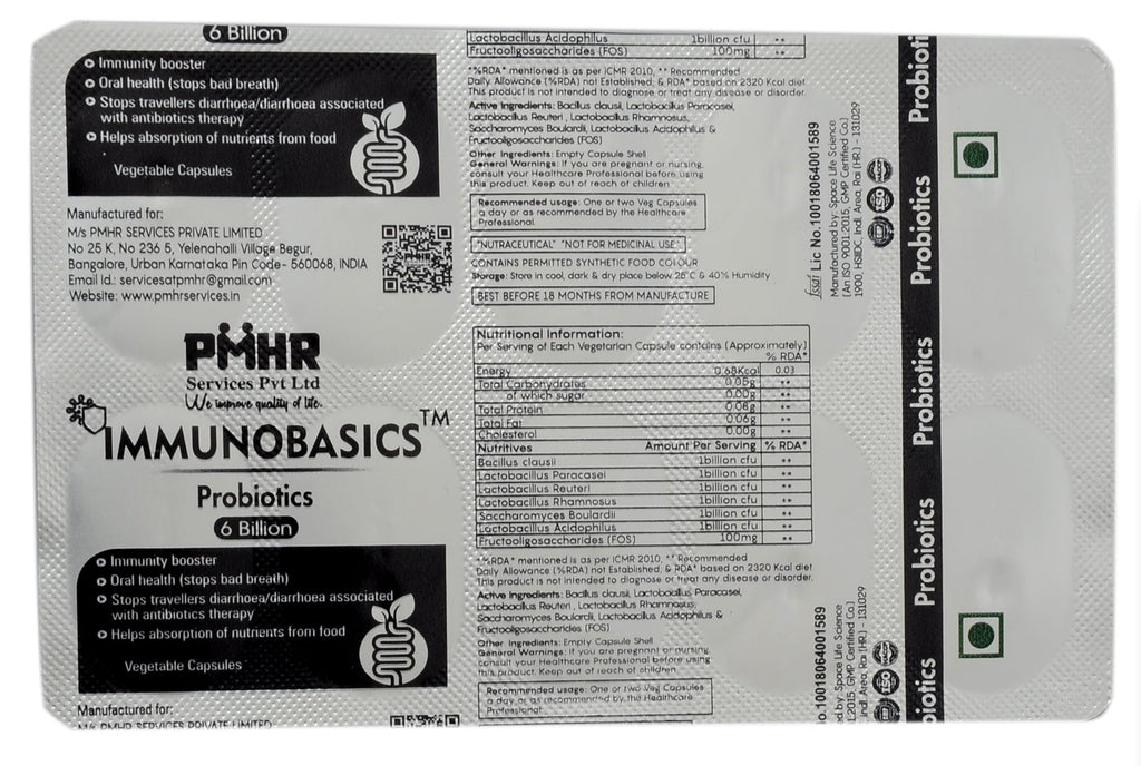 Pro and Prebiotic gut health capsules