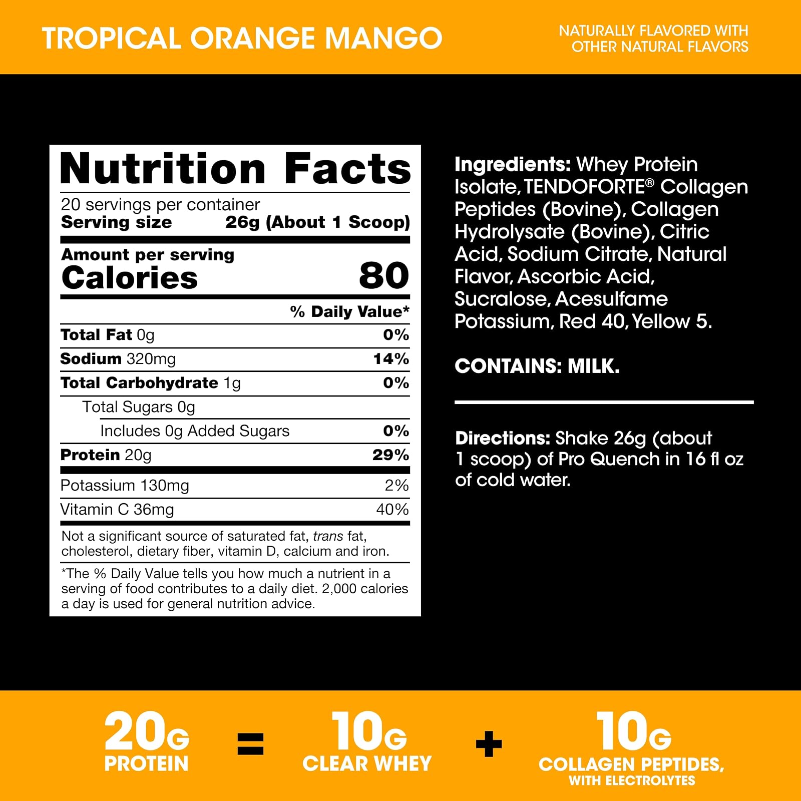 Pro Quench whey protein supplement