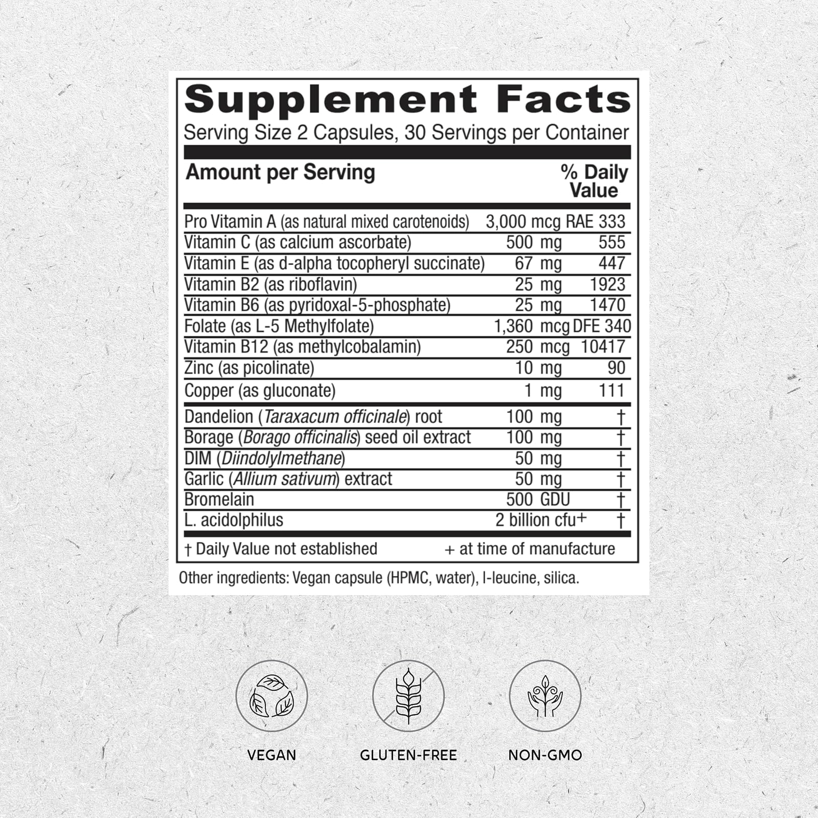 Pro Vitamin A for skin health