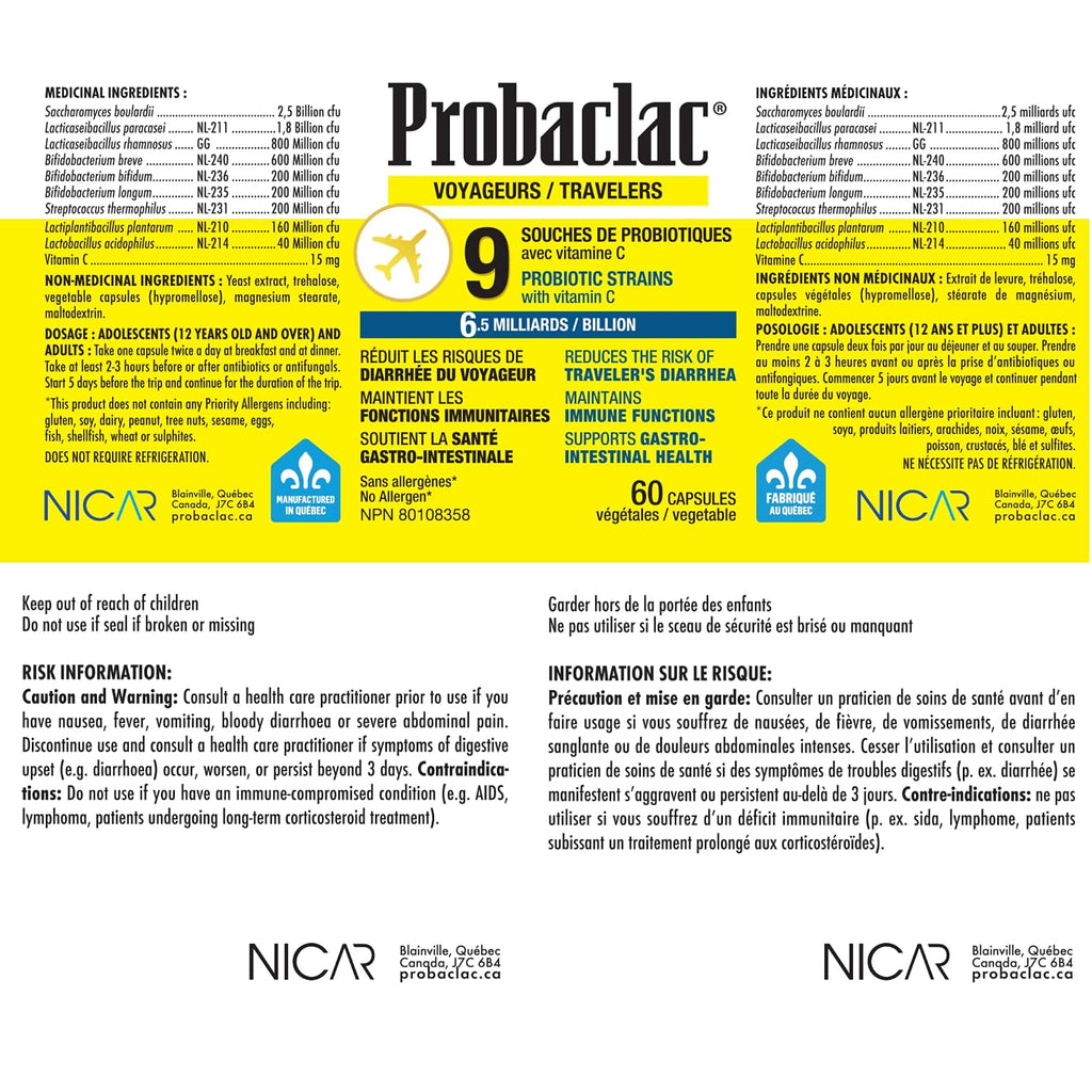 Probaclac capsules for healthy digestion