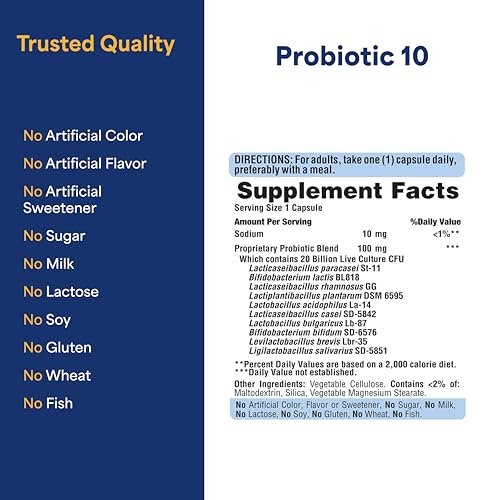 Probiotic 10 for immune support