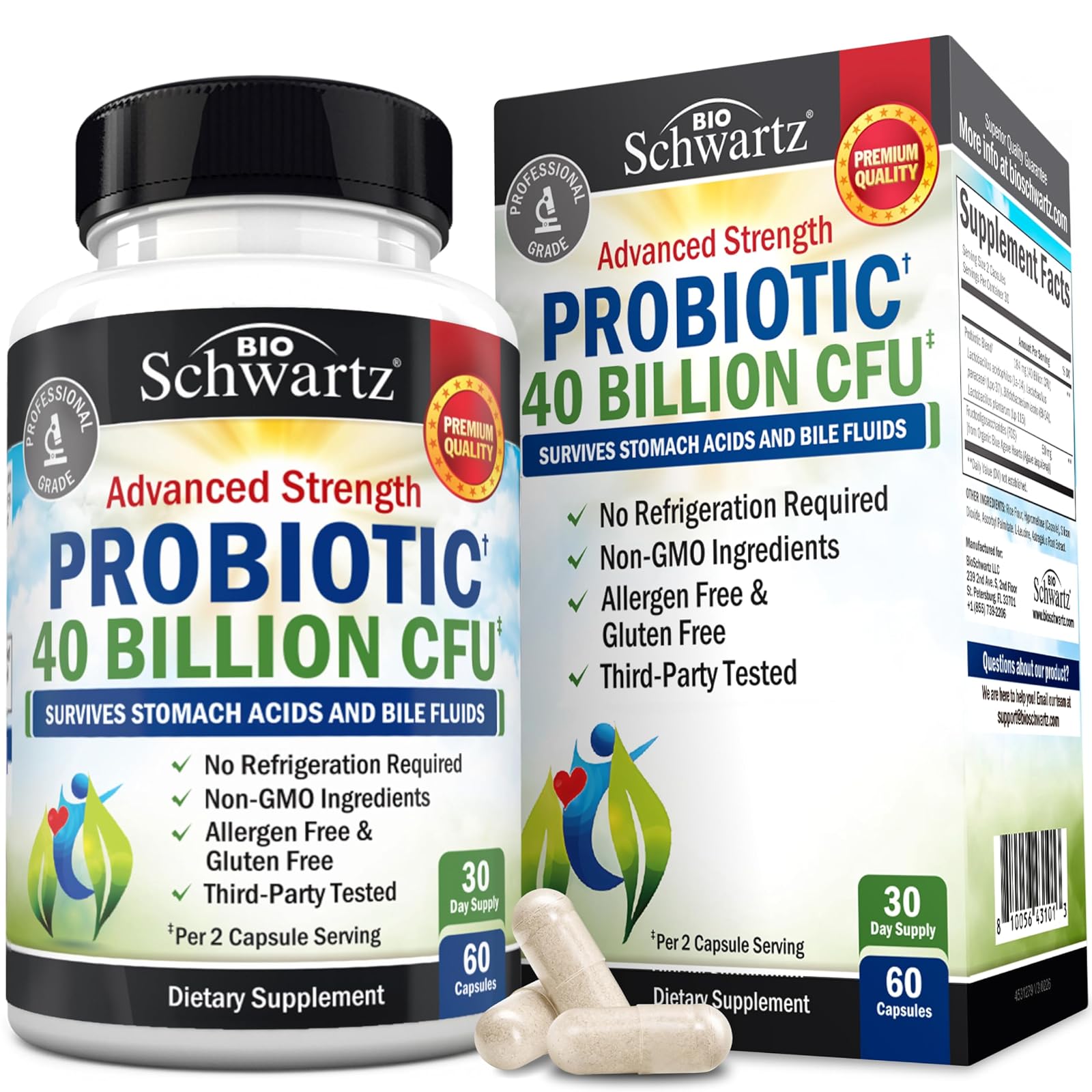 Probiotic 40 Billion CFU capsules