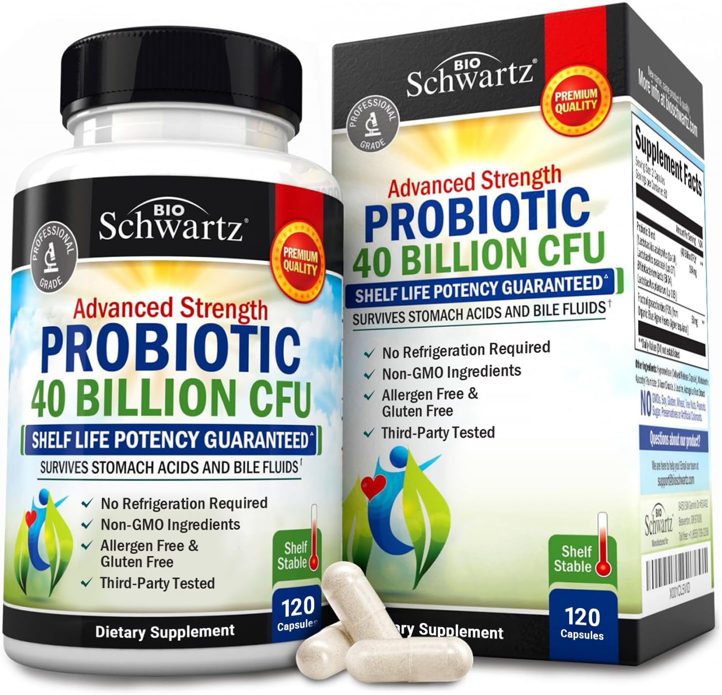 Probiotic 40 Billion CFU capsules