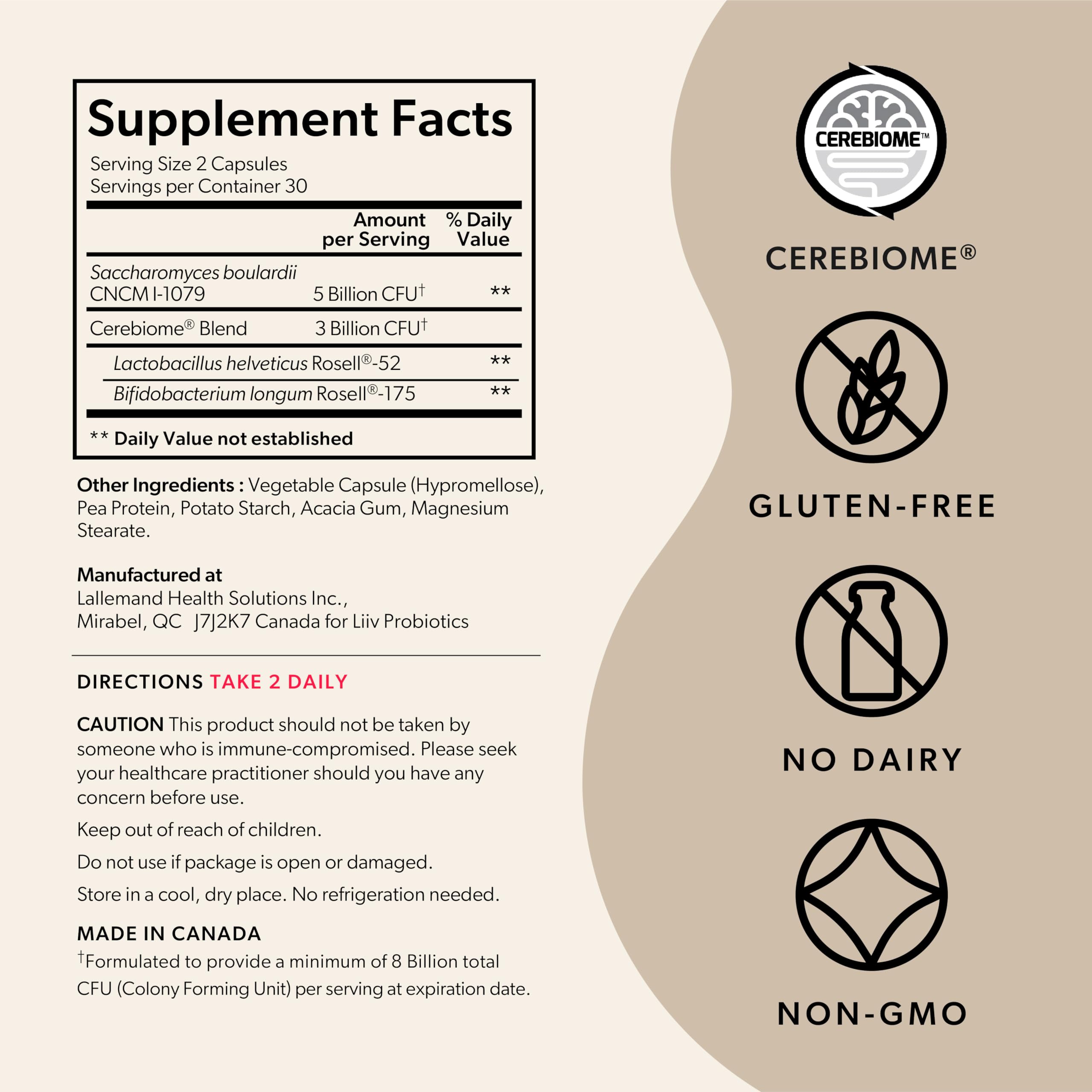 Probiotic blend for emotional well-being