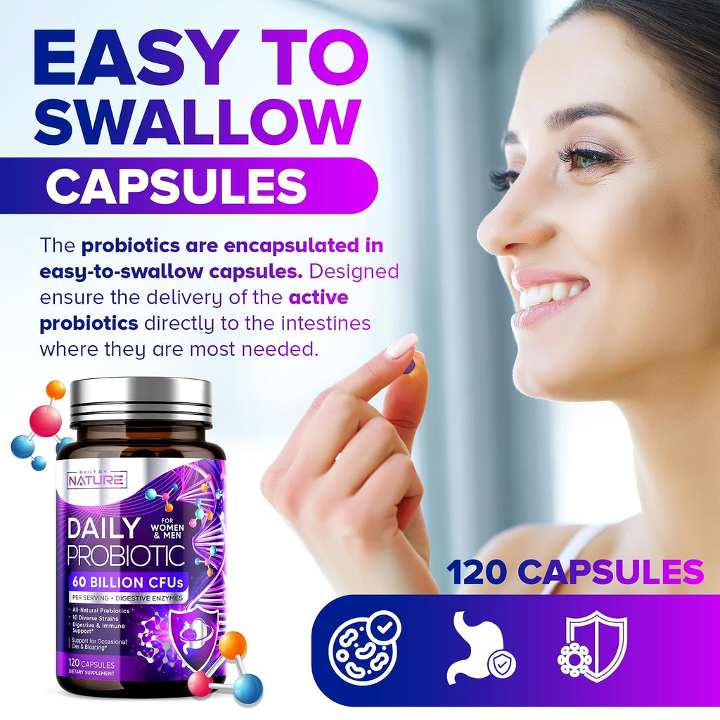 probiotic capsules for balanced gut flora