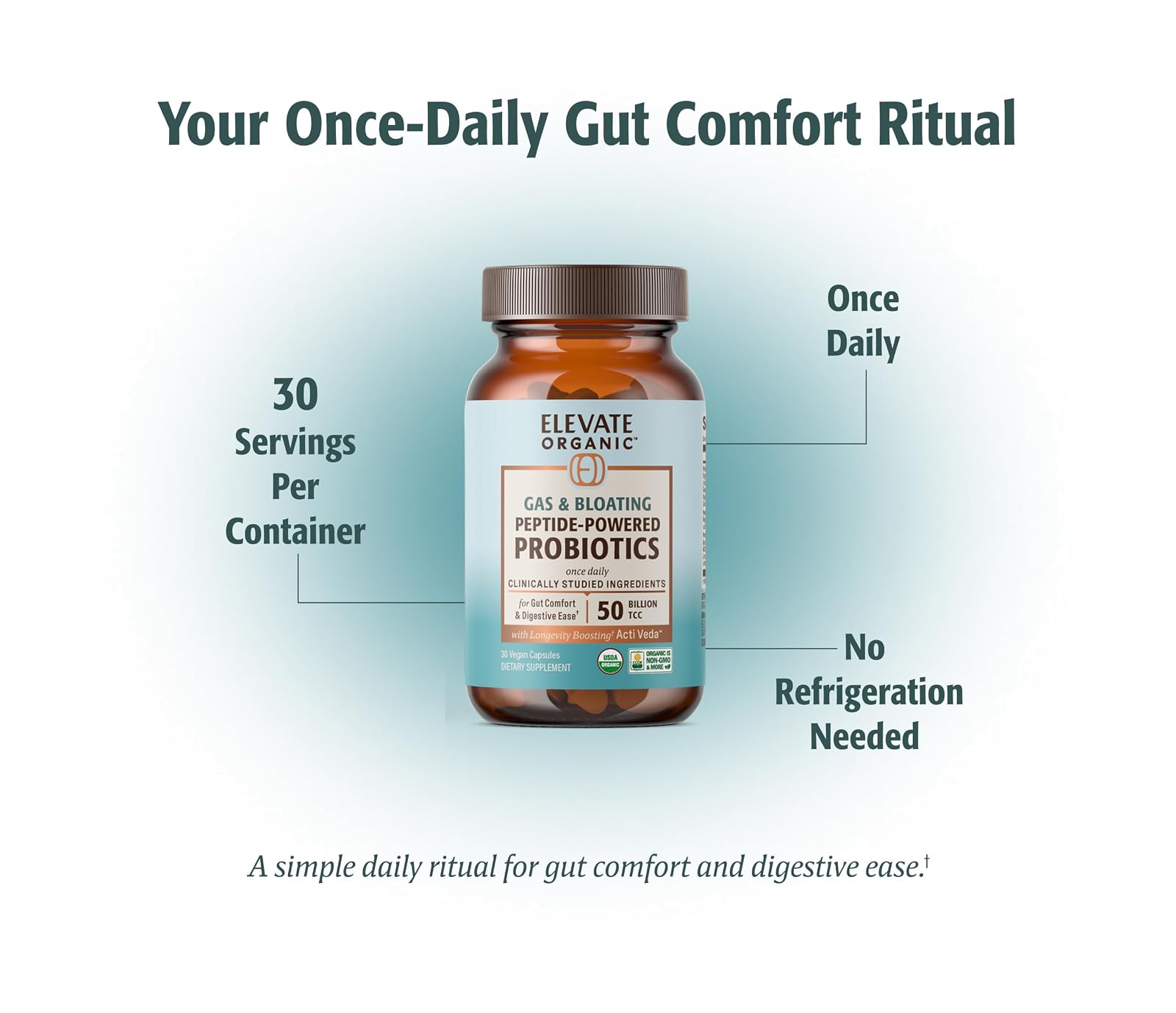 probiotic capsules for balanced microbiome
