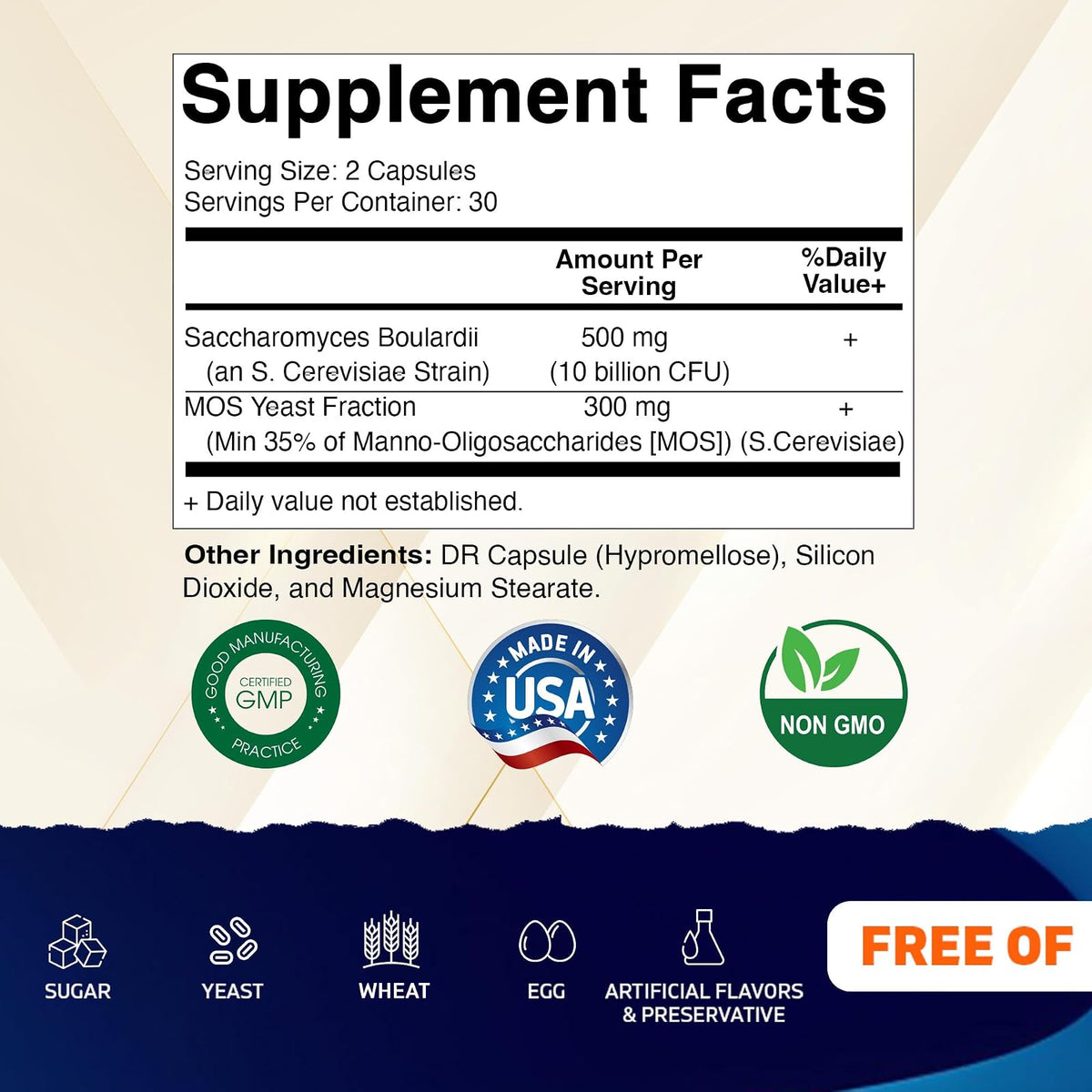 Probiotic capsules for gut health