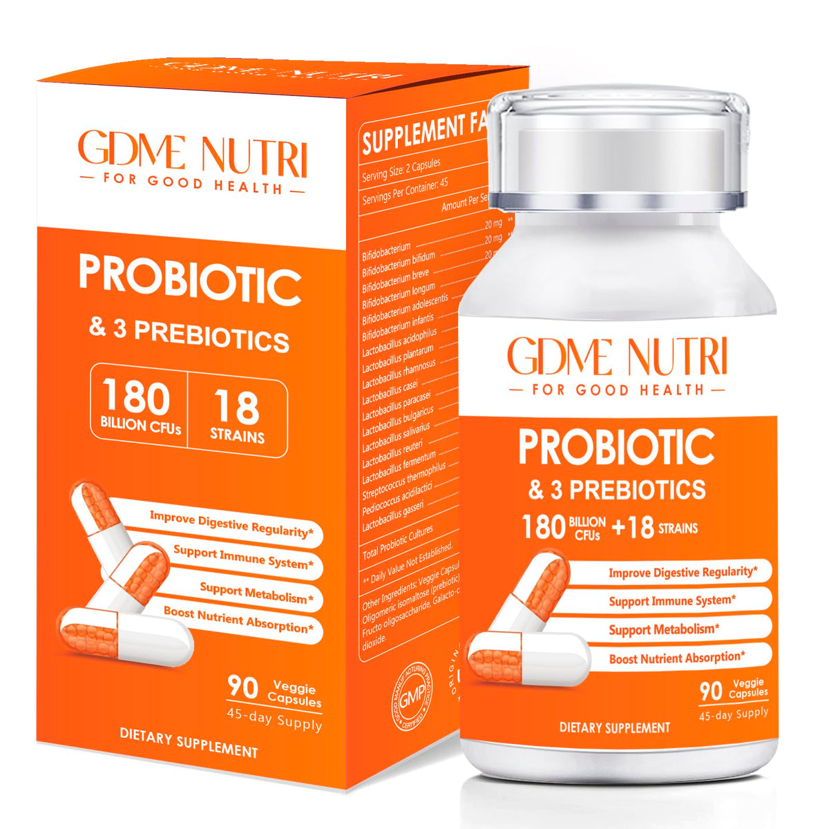 Probiotic capsules for gut health