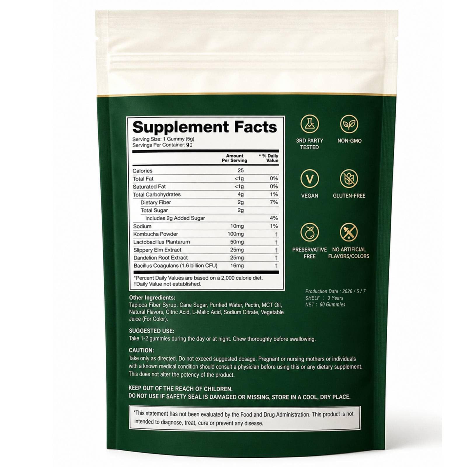 Probiotic capsules for healthy digestion