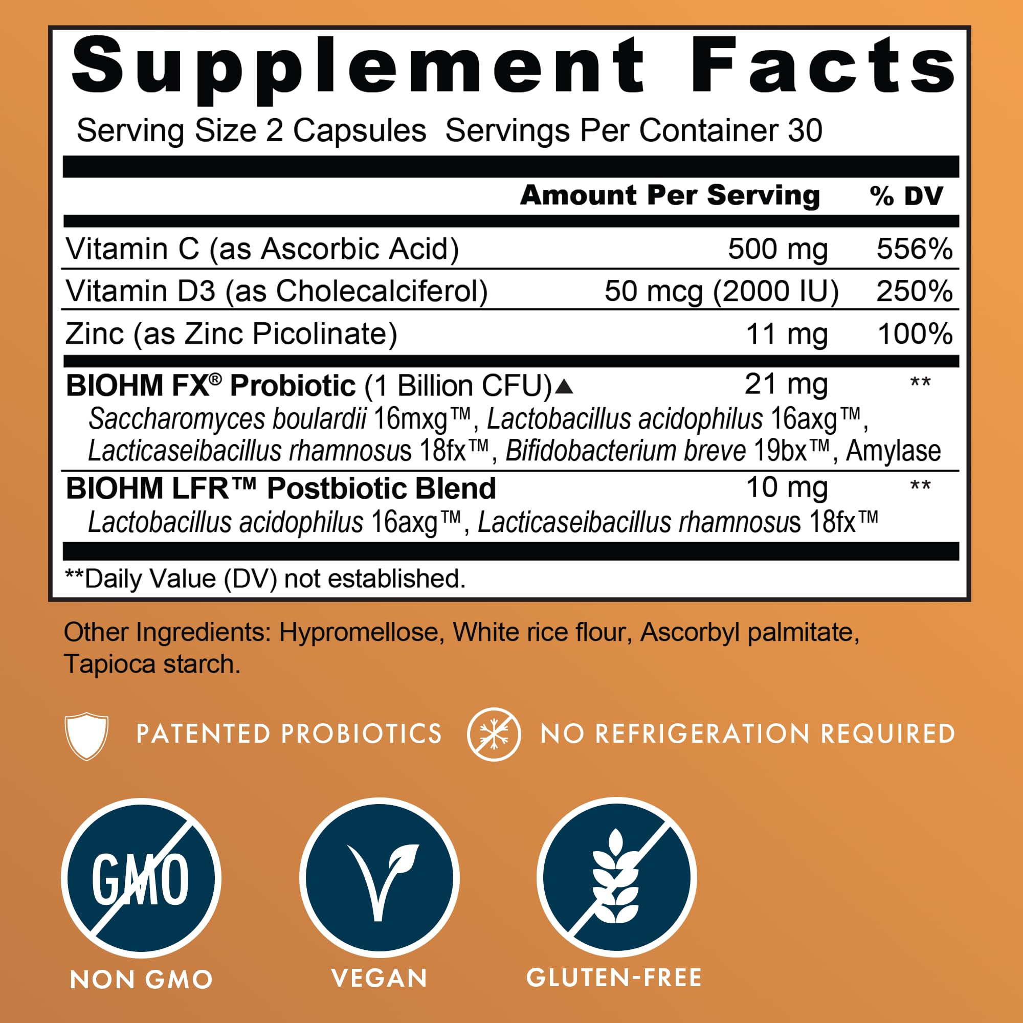 Probiotic capsules for men and women