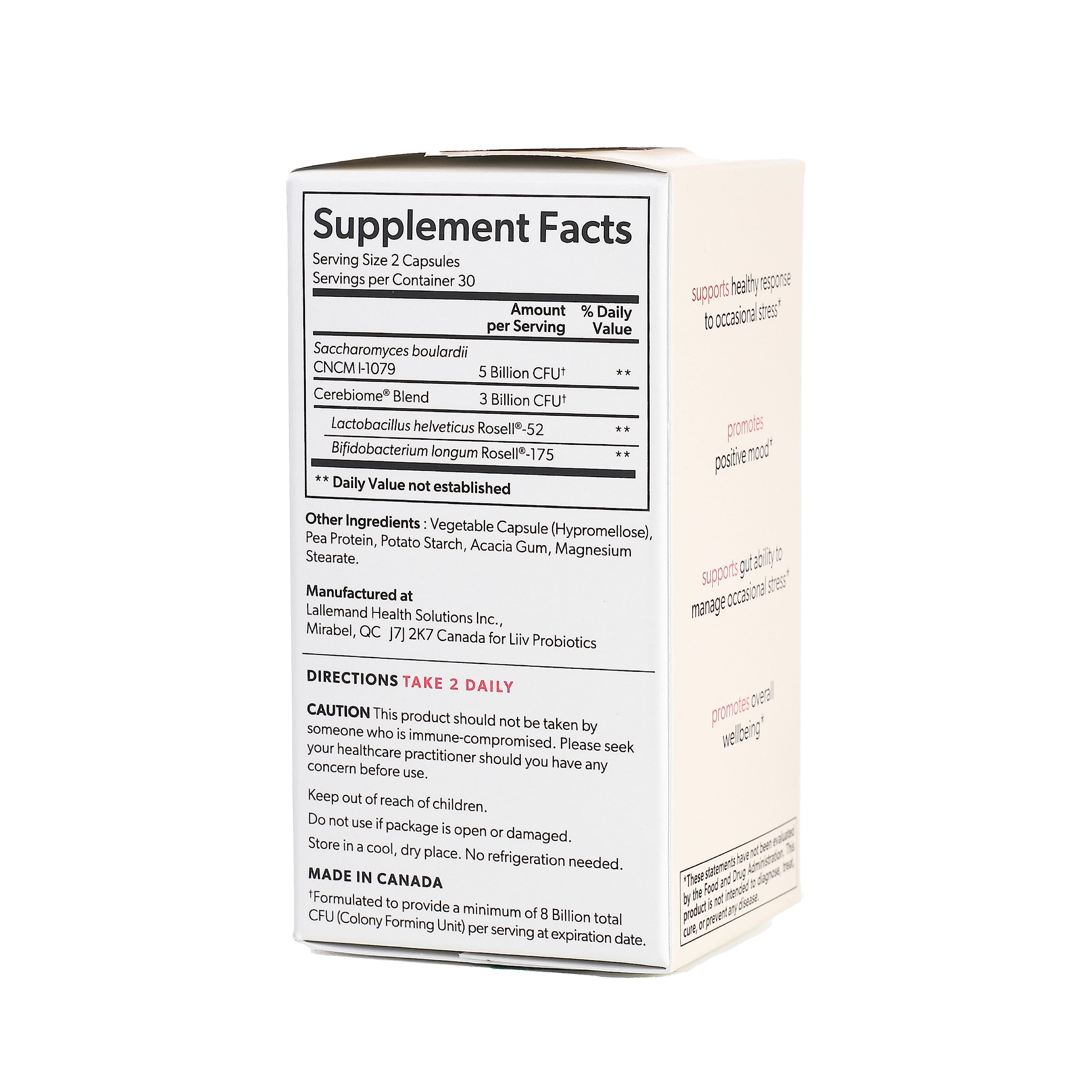 Probiotic capsules for stress relief