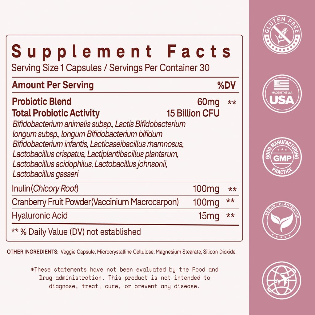probiotic capsules for women's wellness